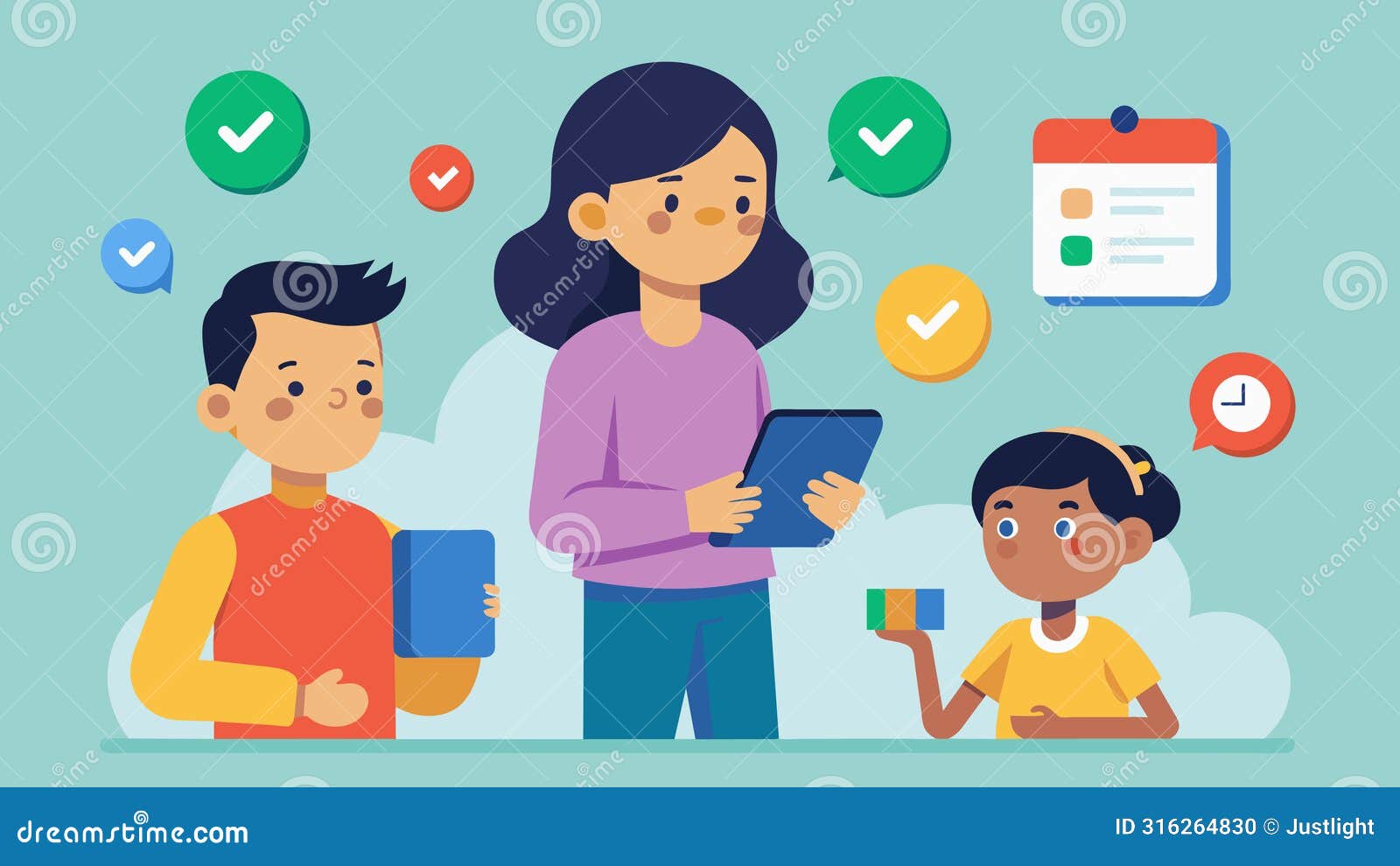 A Parent Tracking Their Childs Progress on a Learning App Which ...