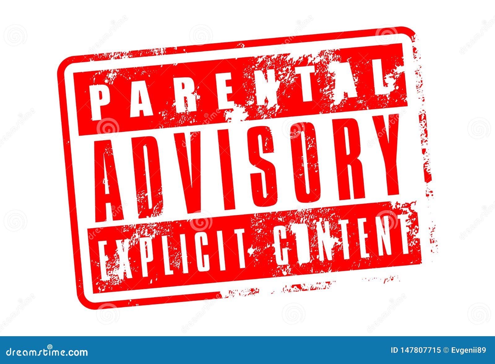 Parental Advisory Explicit Content Logo Red