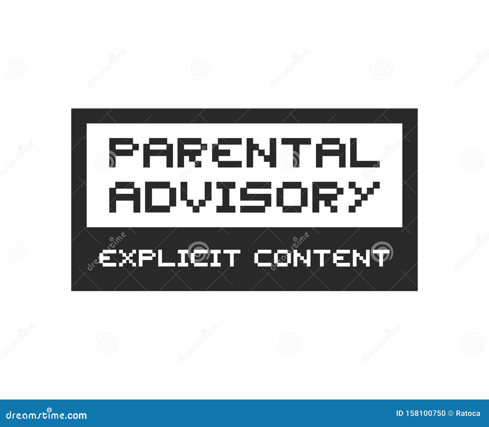 Parental Advisory Icon Design Stock Vector - Illustration of parental ...