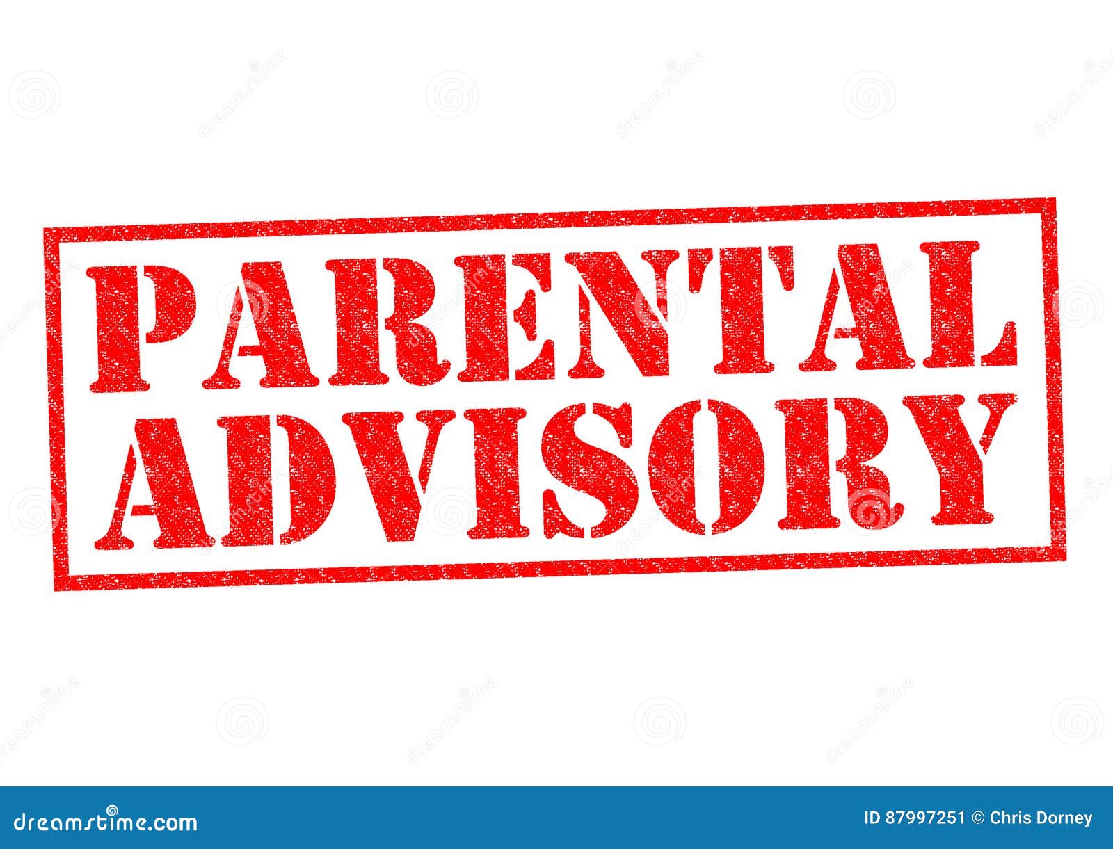 PARENTAL ADVISORY stock illustration. Illustration of parental - 87997251
