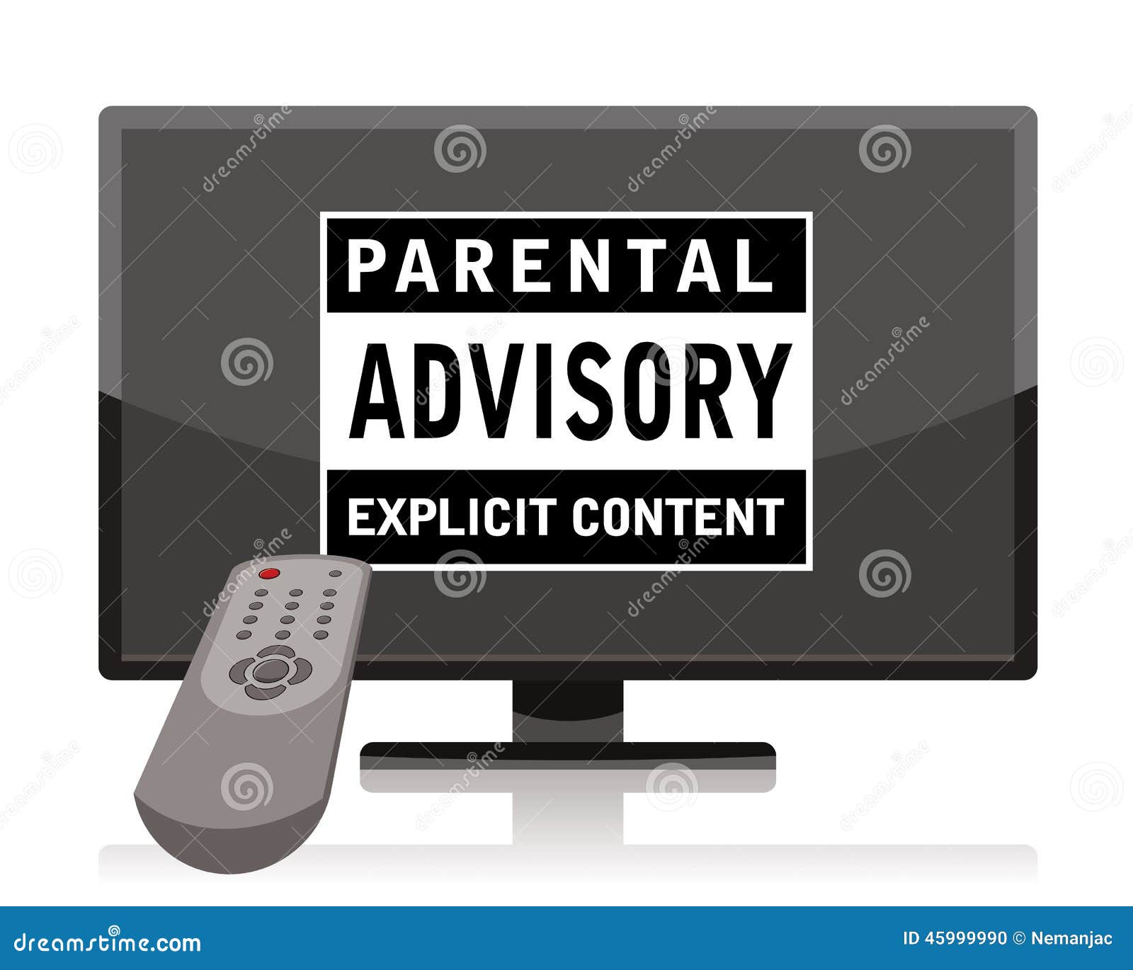 Parental Advisory, Explicit Content, Red Warning Sign Royalty-Free ...