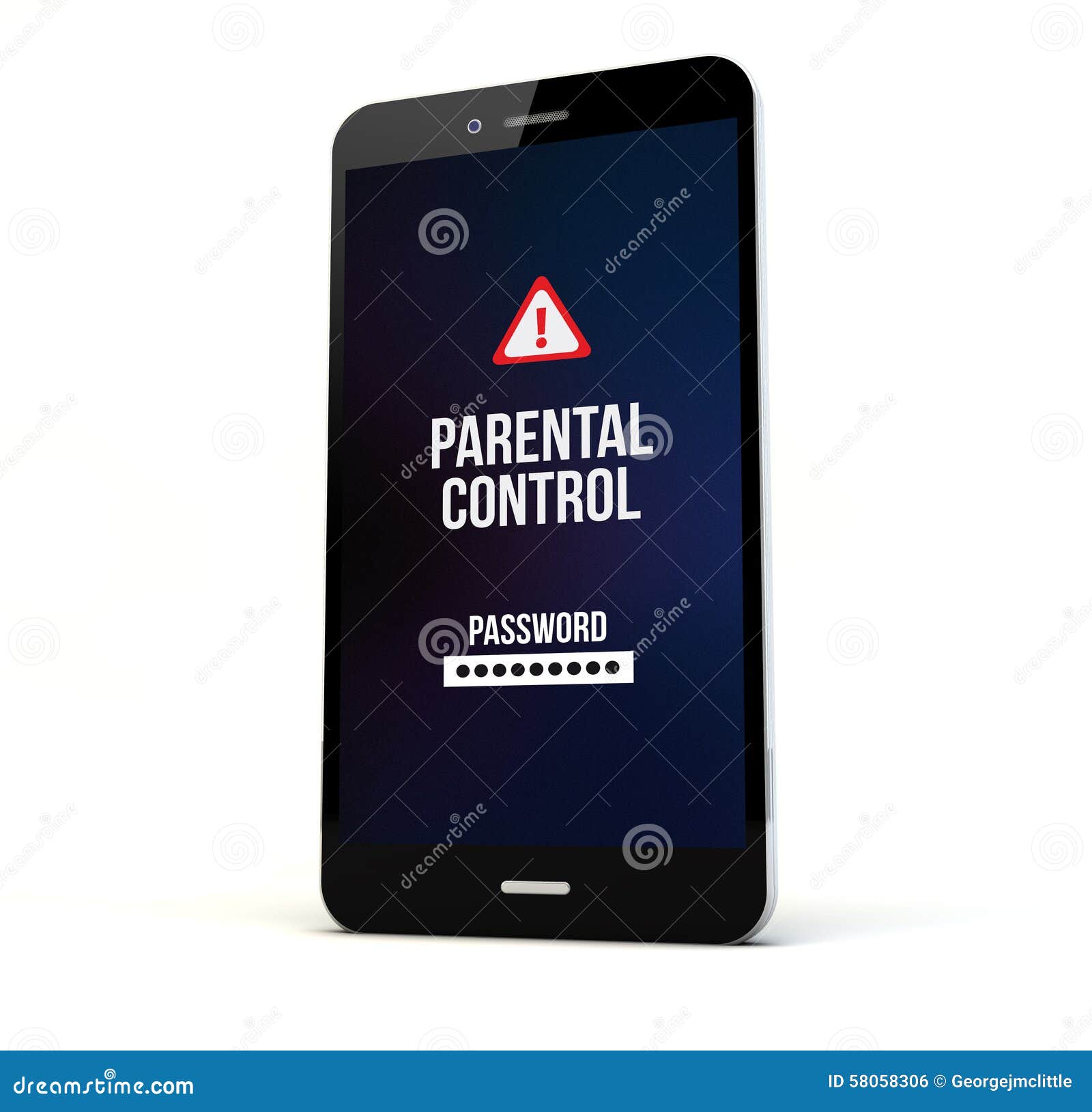 Parental control phone stock illustration. Illustration of network ...