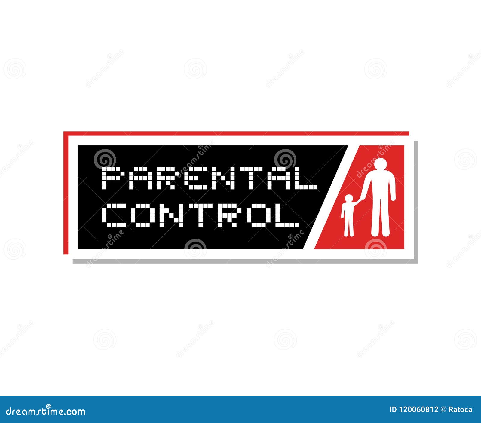 Parental control symbol stock vector. Illustration of security - 120060812