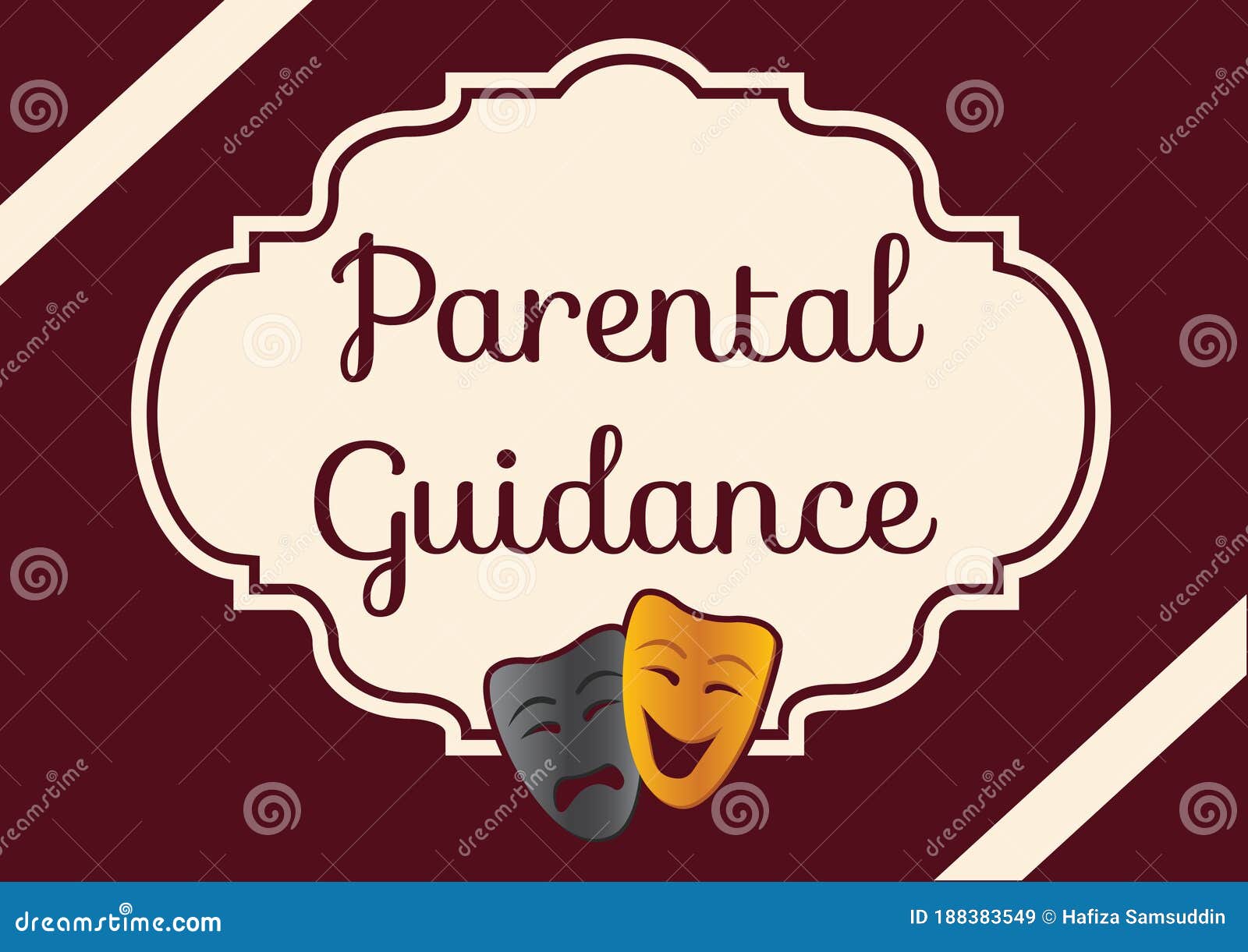Parental Guidance Label. Vector Illustration Decorative Design Stock ...