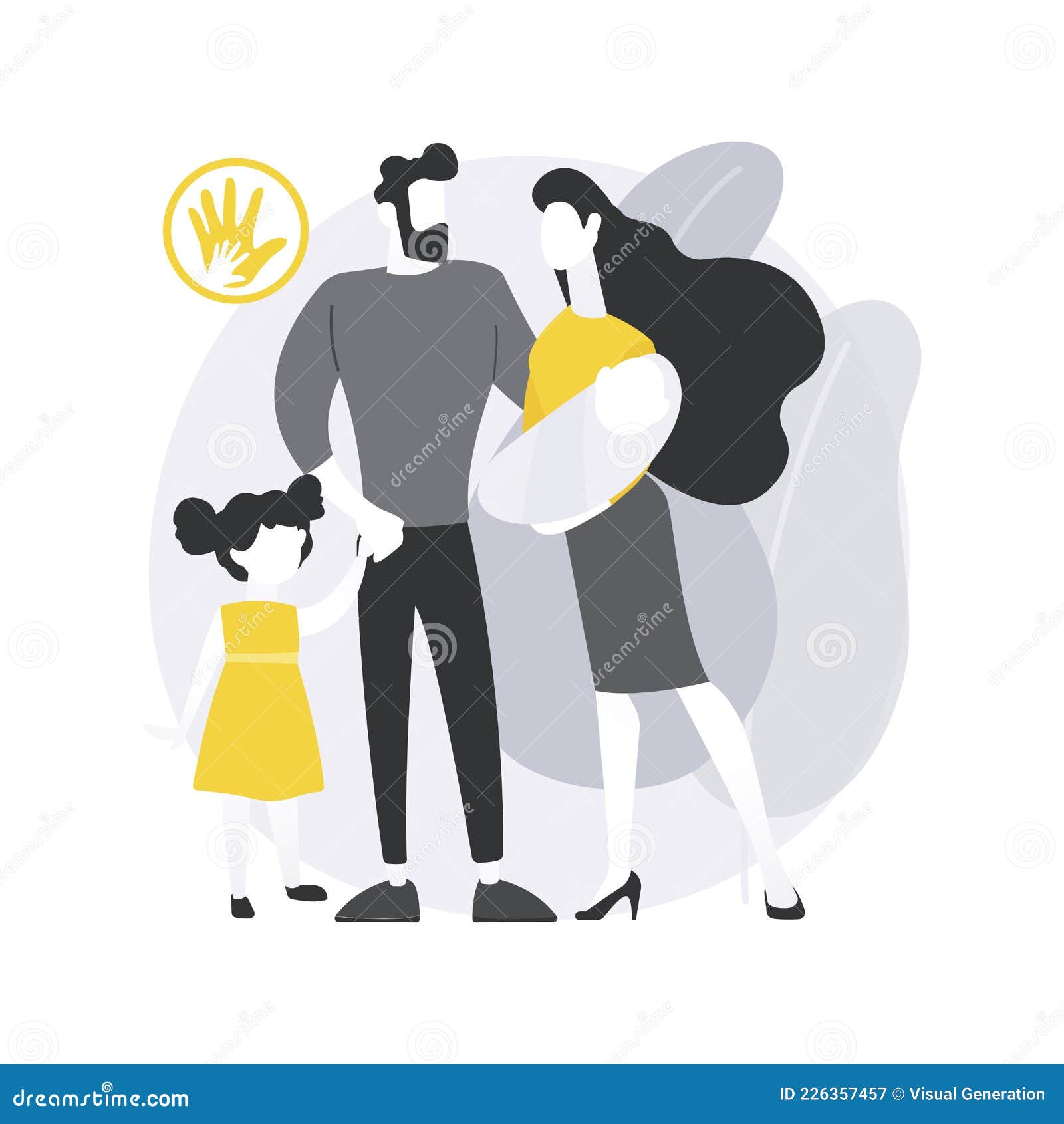 Parental Responsibility Abstract Concept Vector Illustration. Stock ...