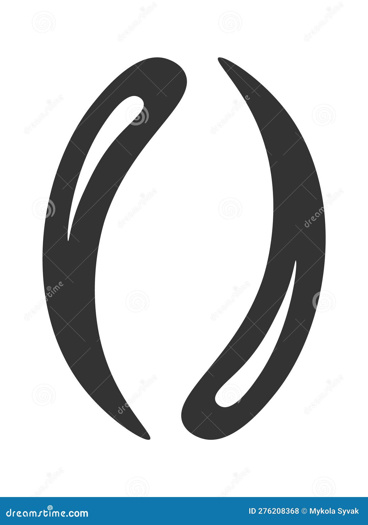 Parenthesis Bracket Symbol stock vector. Illustration of element ...