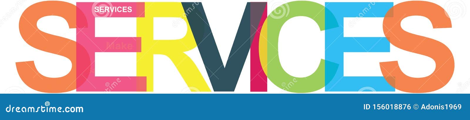 Colorful services word stock illustration. Illustration of consumer ...