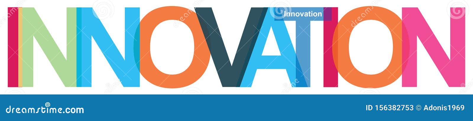 Colorful Innovation on White Stock Illustration - Illustration of ...