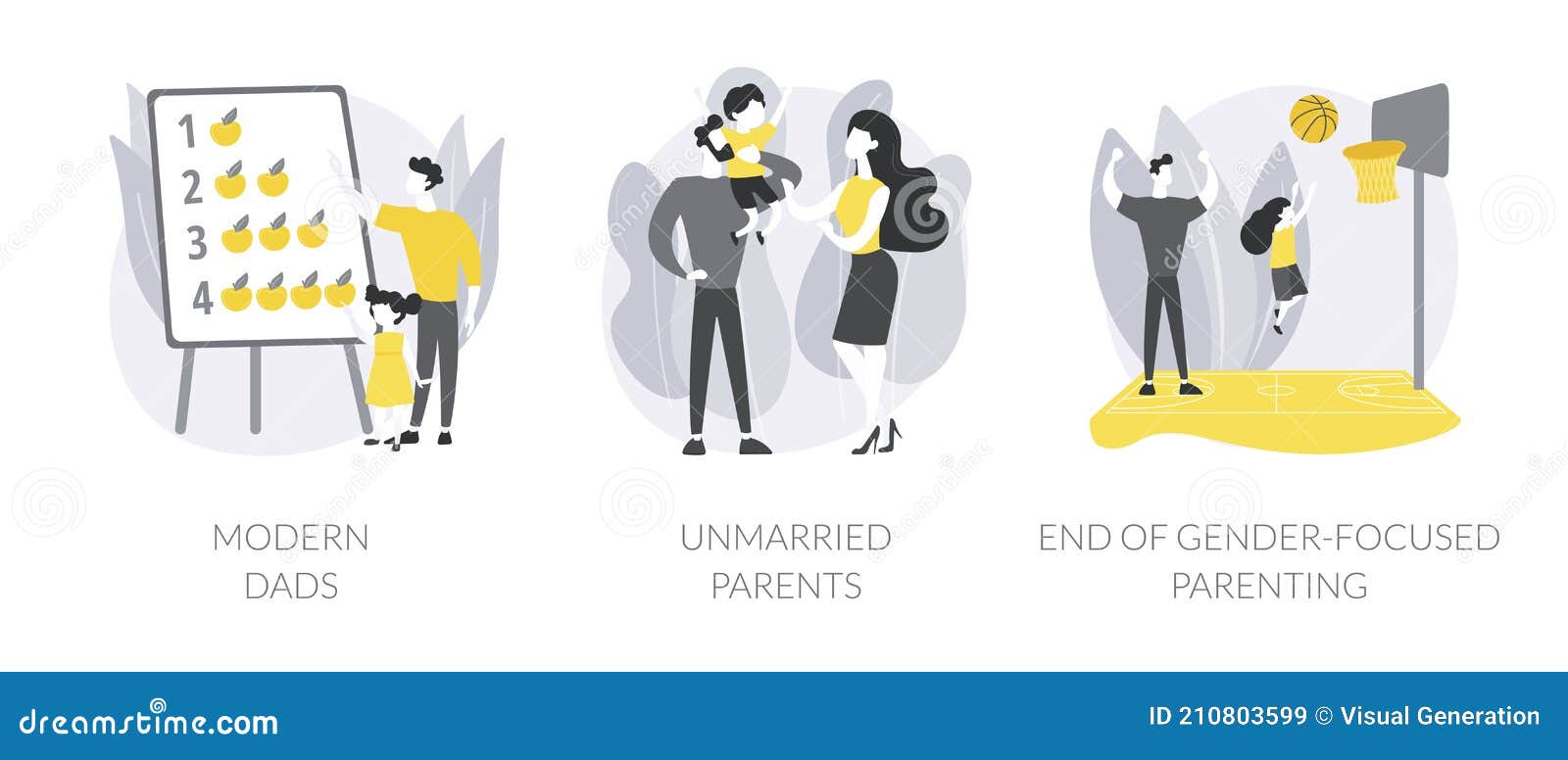 Parenting Roles Abstract Concept Vector Illustrations. Stock Vector ...