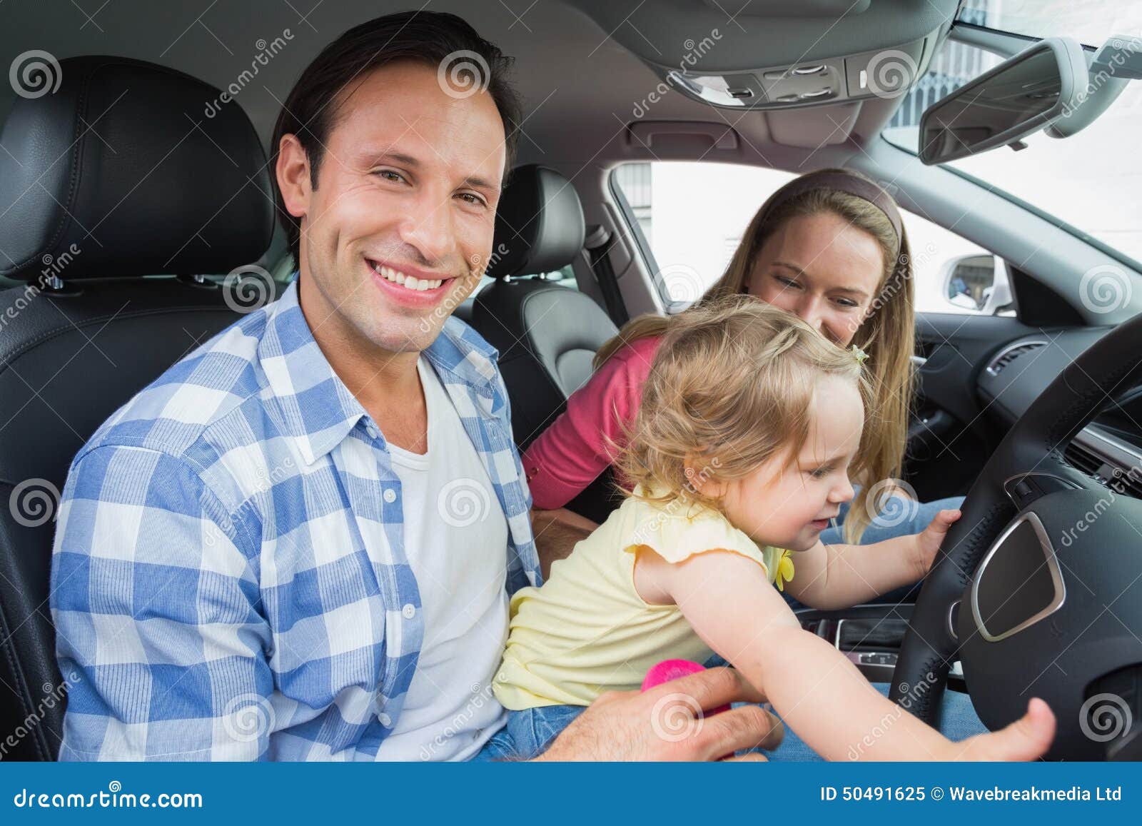 Parents and Baby on a Drive Stock Image - Image of cute, journey: 50491625
