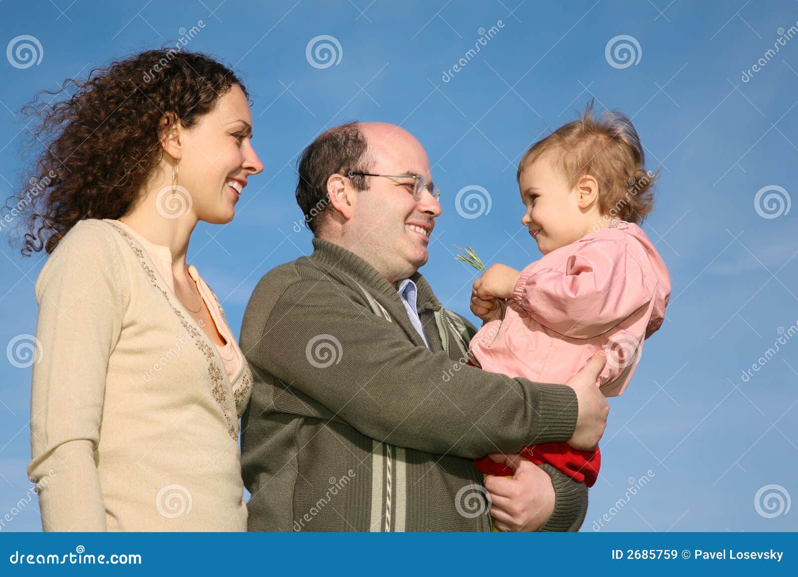 Parents with child stock image. Image of love, attractive - 2685759