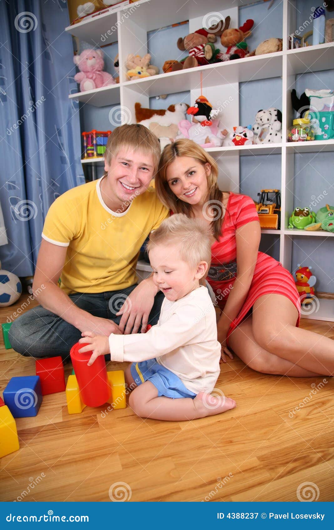 Parents and child stock image. Image of enjoyment, father - 4388237