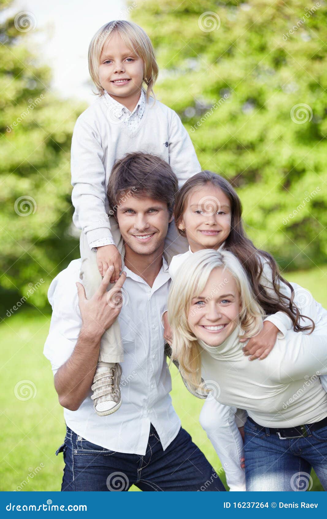 Parents with children stock photo. Image of little, mother - 16237264