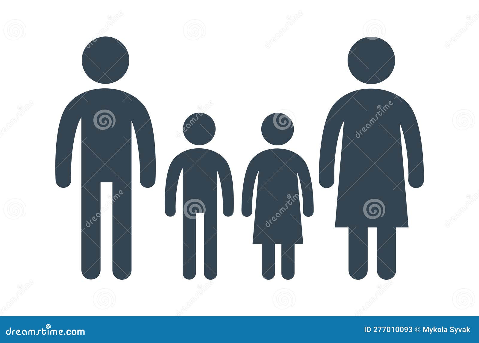 Parents with Children Icon stock vector. Illustration of family - 277010093