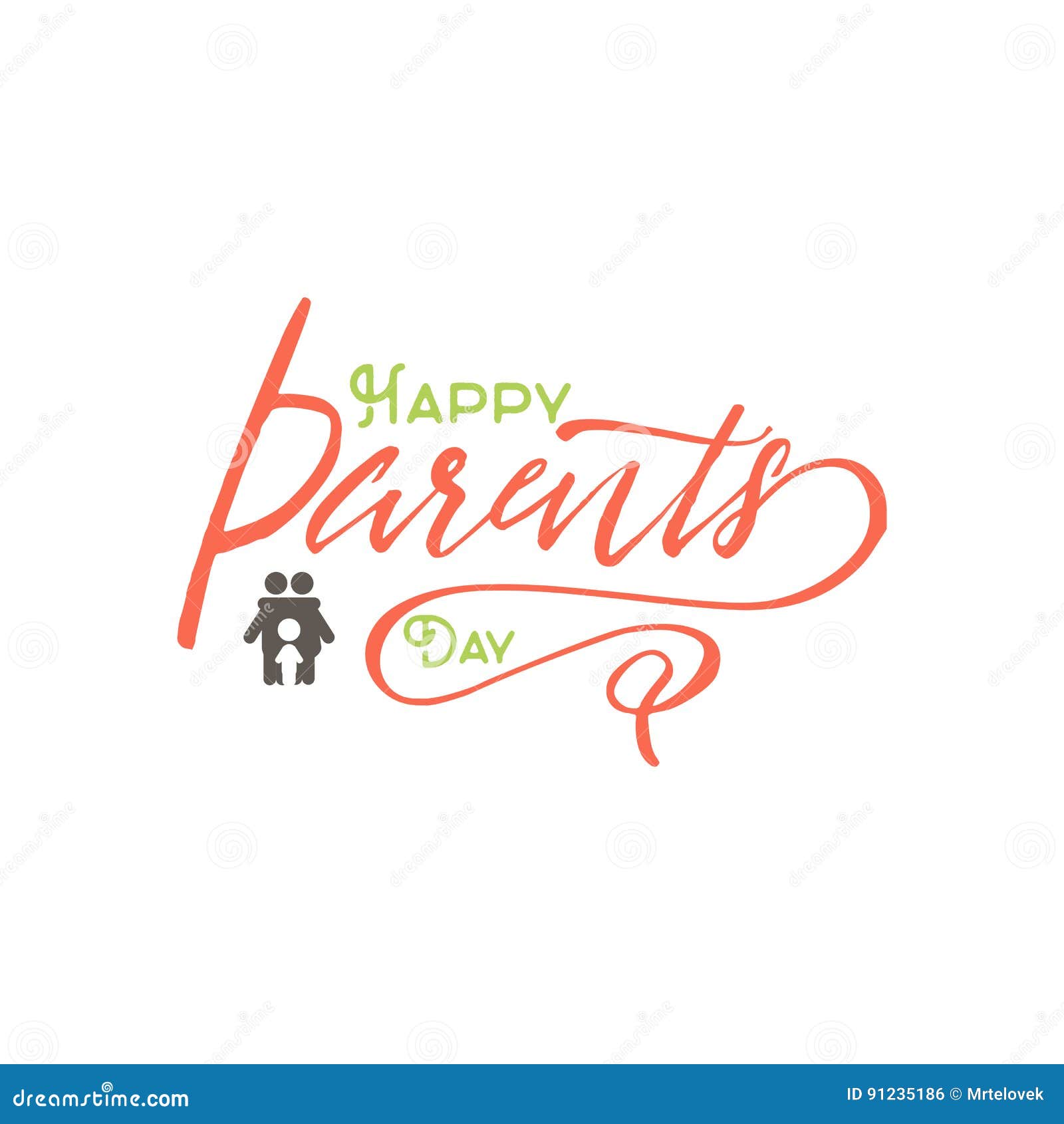 Parents Day Badge Design . Sticker, Stamp, Logo - Handmade. with the ...