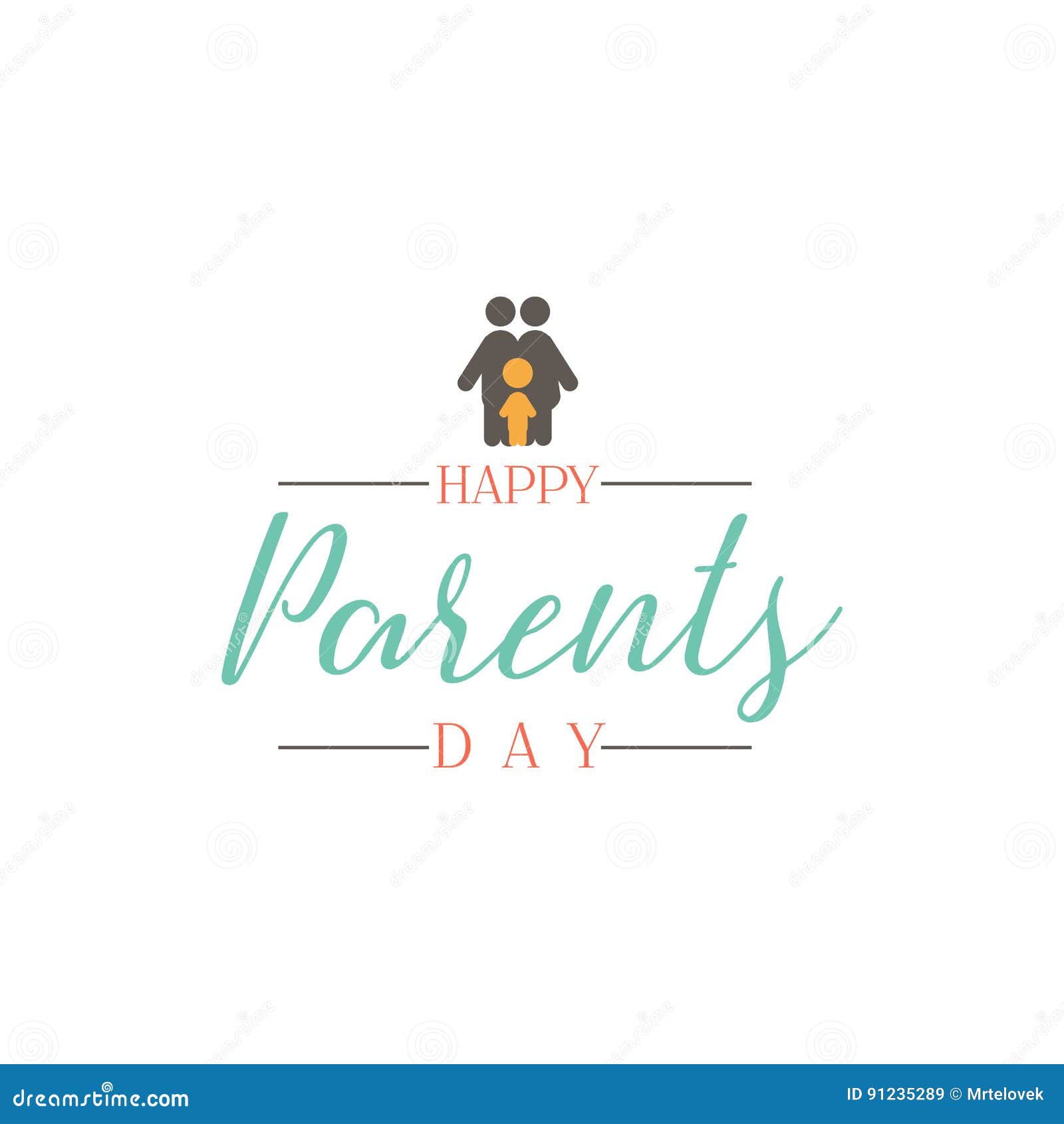 Parents Day Badge Design . Sticker, Stamp, Logo - Handmade. with the ...