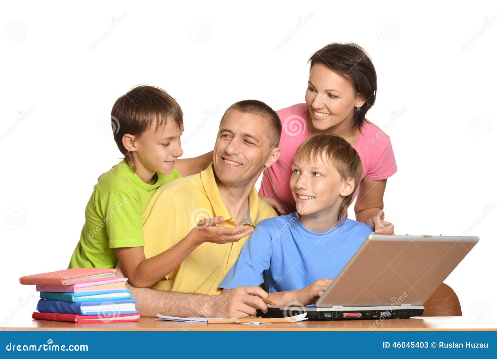Parents helping boys stock image. Image of child, parent - 46045403