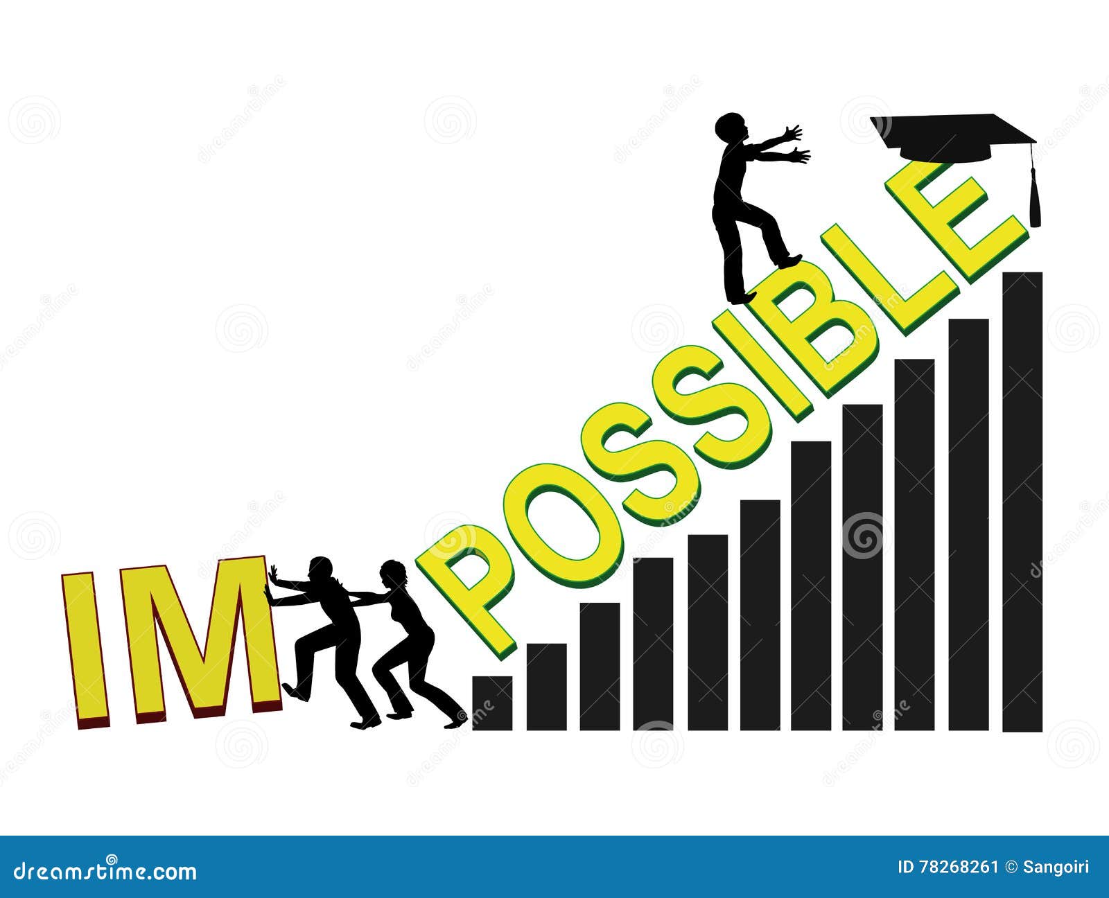 Parents Make Everything Possible Stock Illustration - Illustration of ...