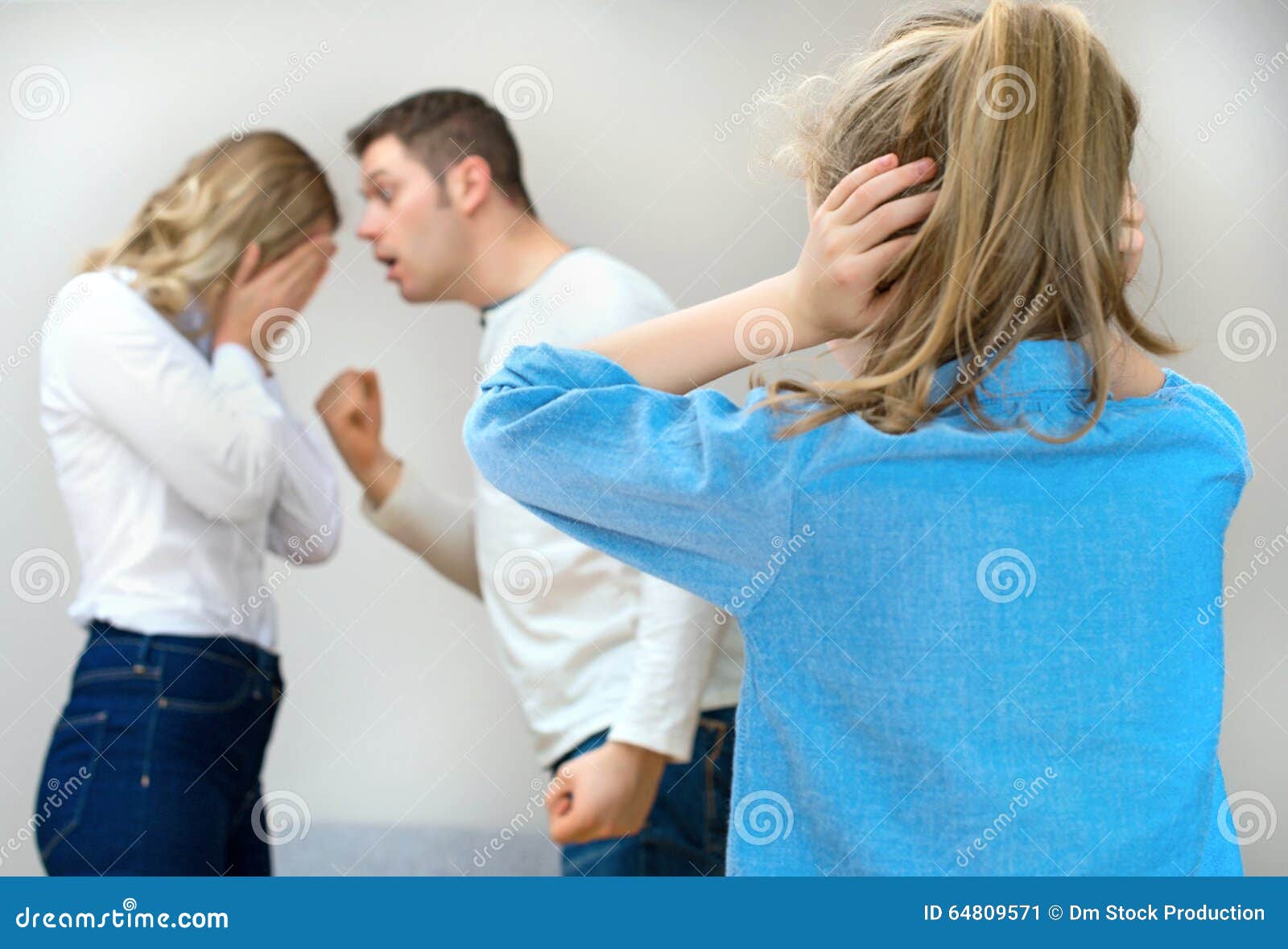 Parents quarreling. stock image. Image of father, childhood - 64809571