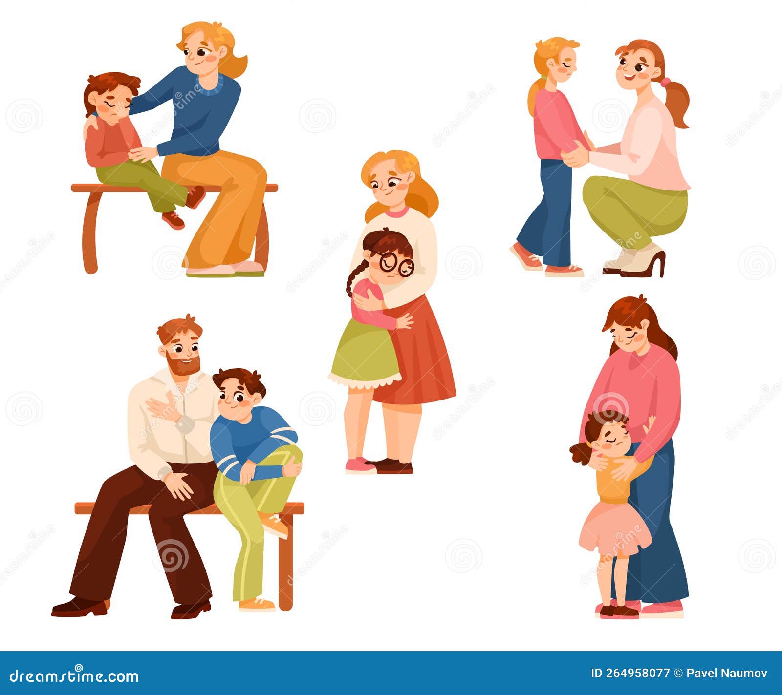 Kids Comforting, Supporting Upset Crying Child Friend With Broken Toy ... Kids Comforting, Supporting Upset Crying Child Friend With Broken Toy ...