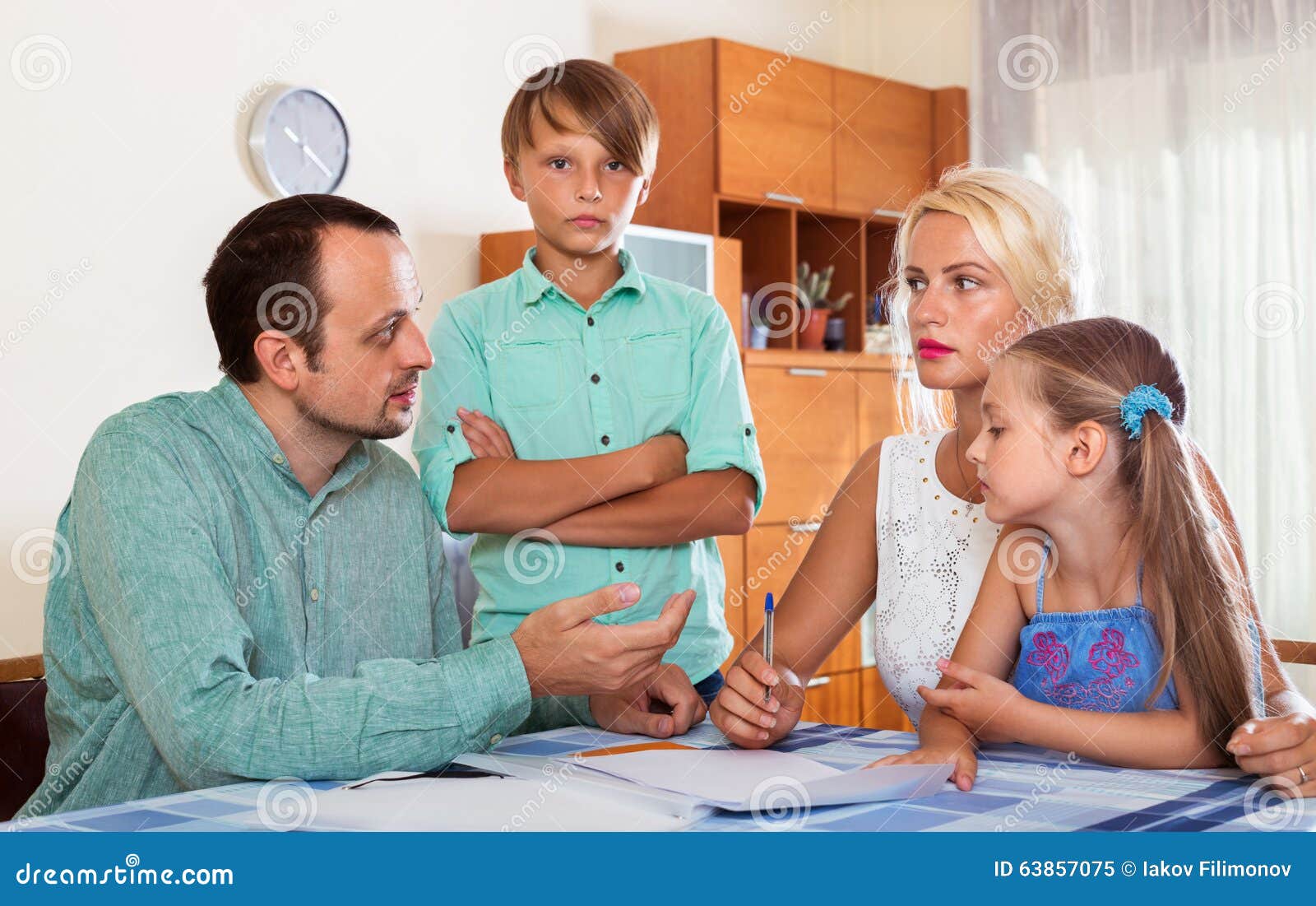 Parents Talk about Serious Financial Problems Stock Image - Image of ... Parents Talk about Serious Financial Problems Stock Image - Image of ...