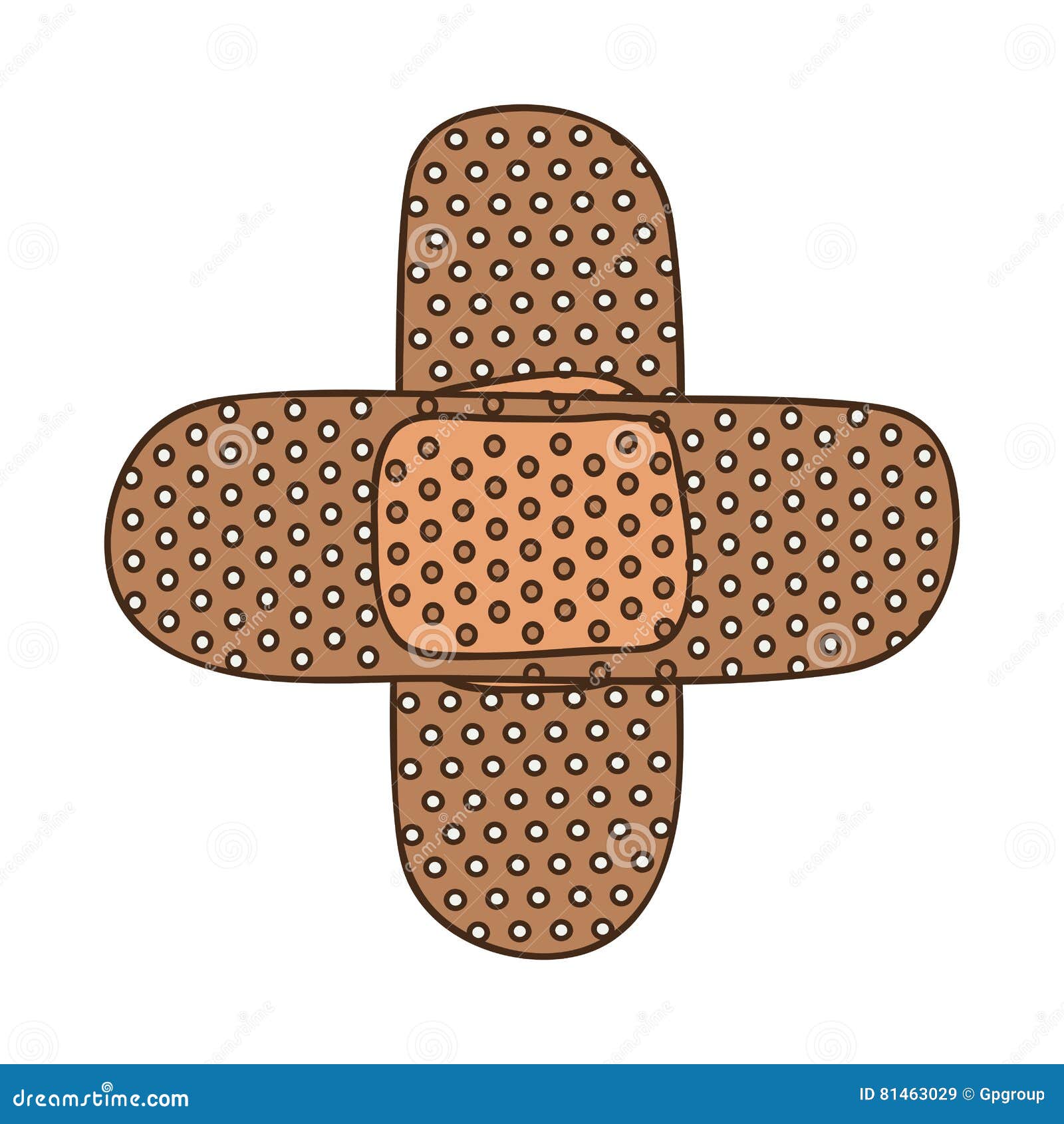 Pares De Curaciones En Forma Cruzada Stock de ilustración - Ilustración ...