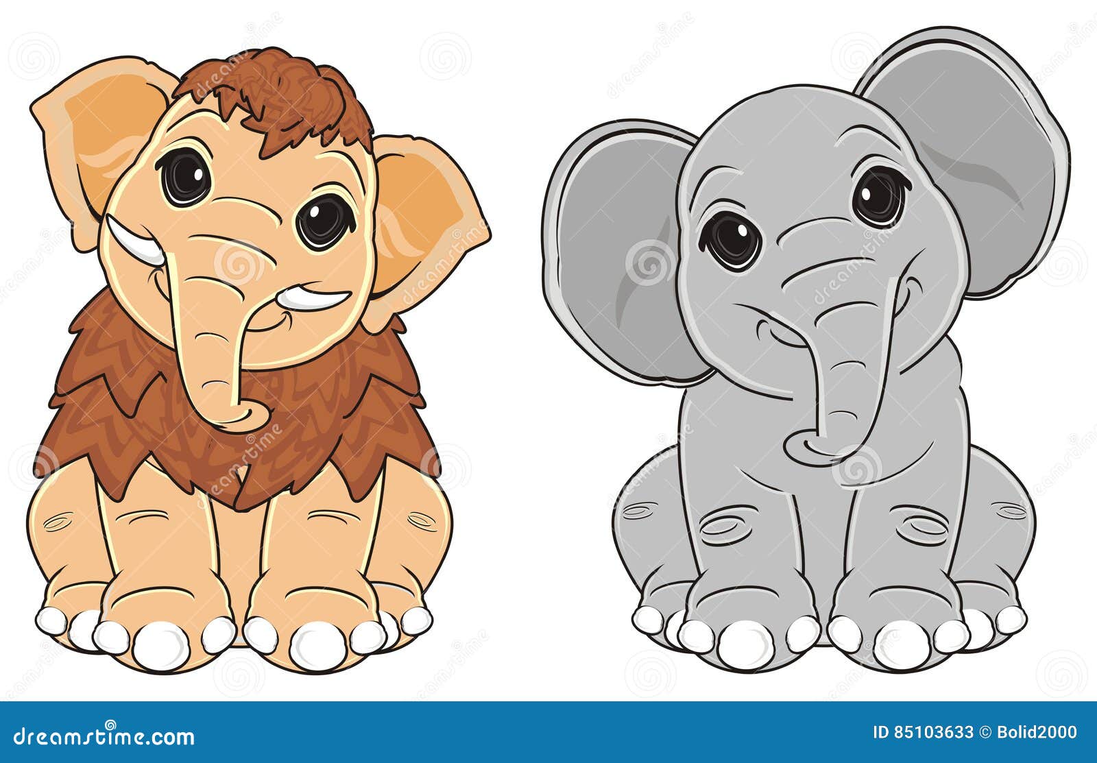 Pares De Diversos Elefantes Stock de ilustración - Ilustración de pares ...