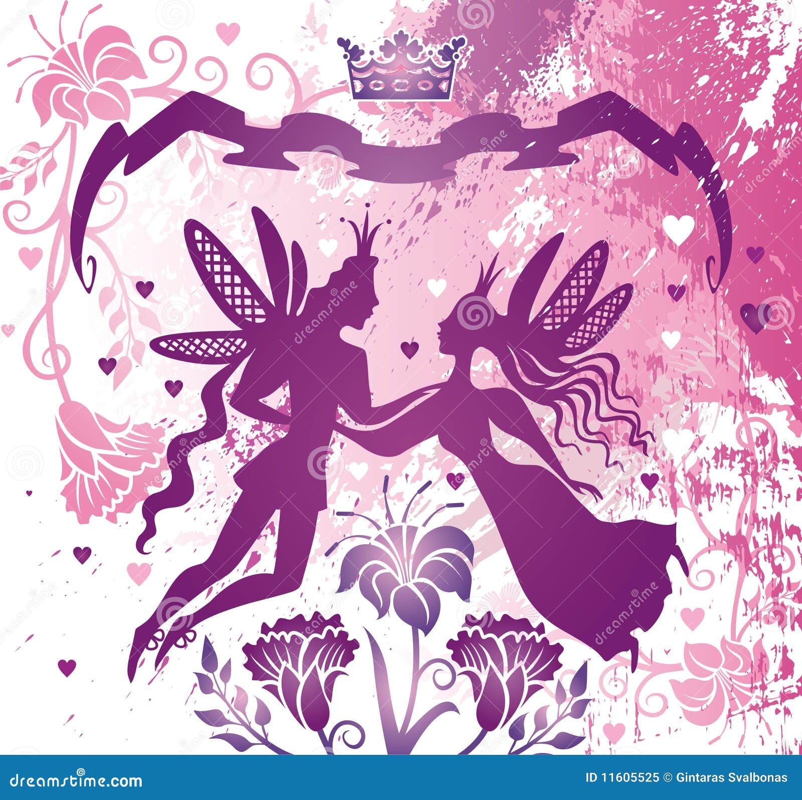 Pares de hadas ilustración del vector. Ilustración de ilustraciones ...