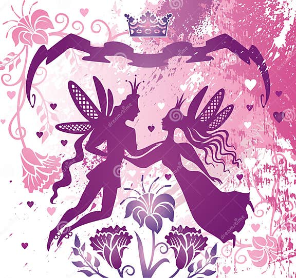 Pares de hadas ilustración del vector. Ilustración de ilustraciones ...