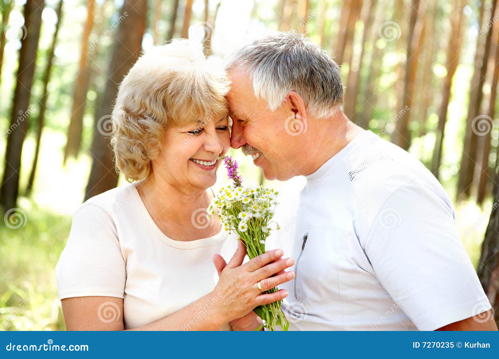 Pares idosos felizes imagem de stock. Imagem de dentadura - 7270235