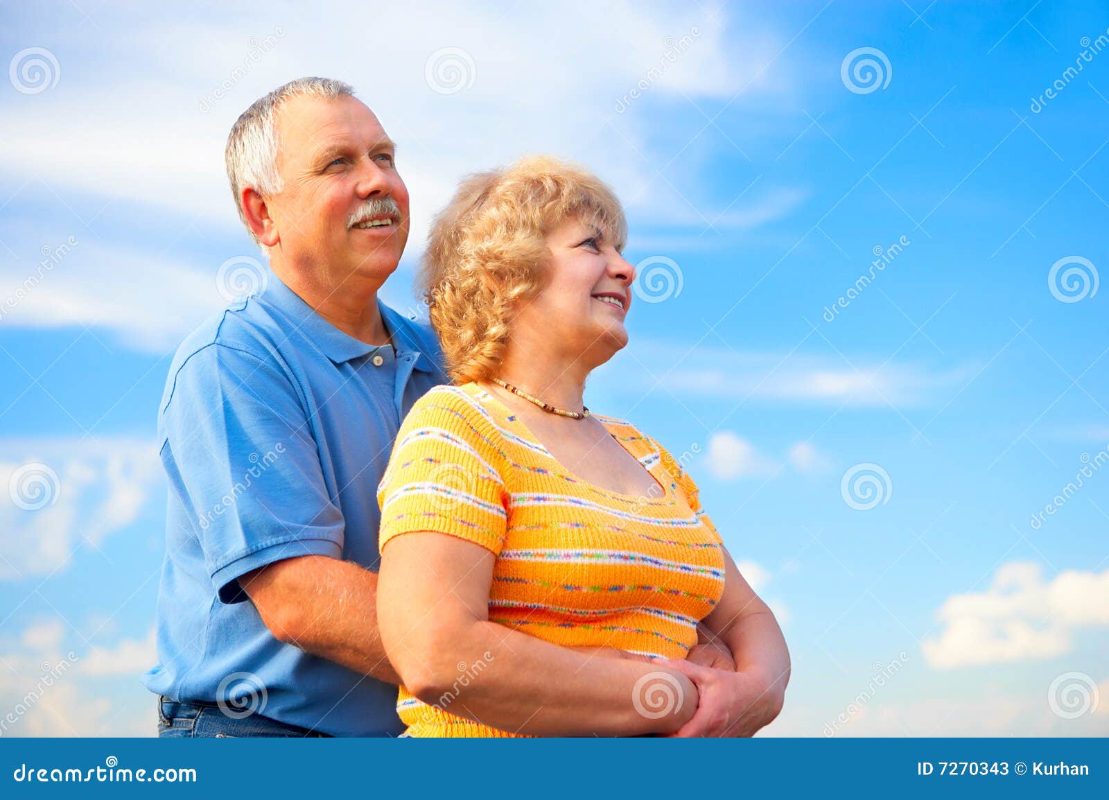 Pares idosos felizes imagem de stock. Imagem de pensionista - 7270343