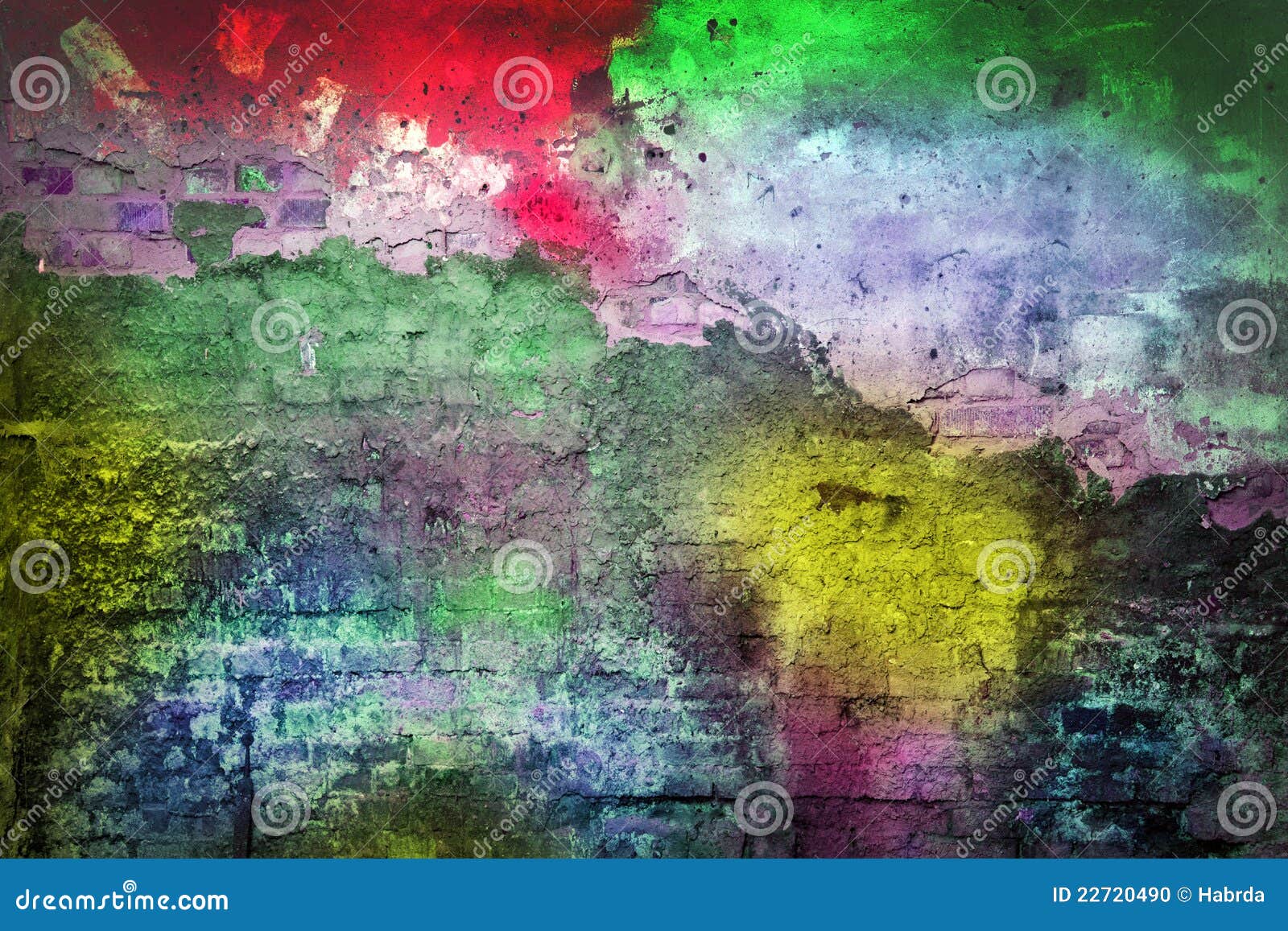 Parete colorata fotografia stock. Immagine di concreto - 22720490