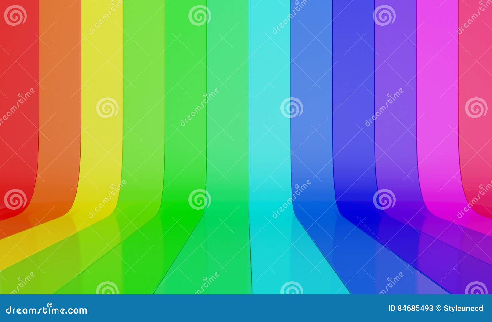 Parete Di Colore Dell'arcobaleno Illustrazione di Stock - Illustrazione ...