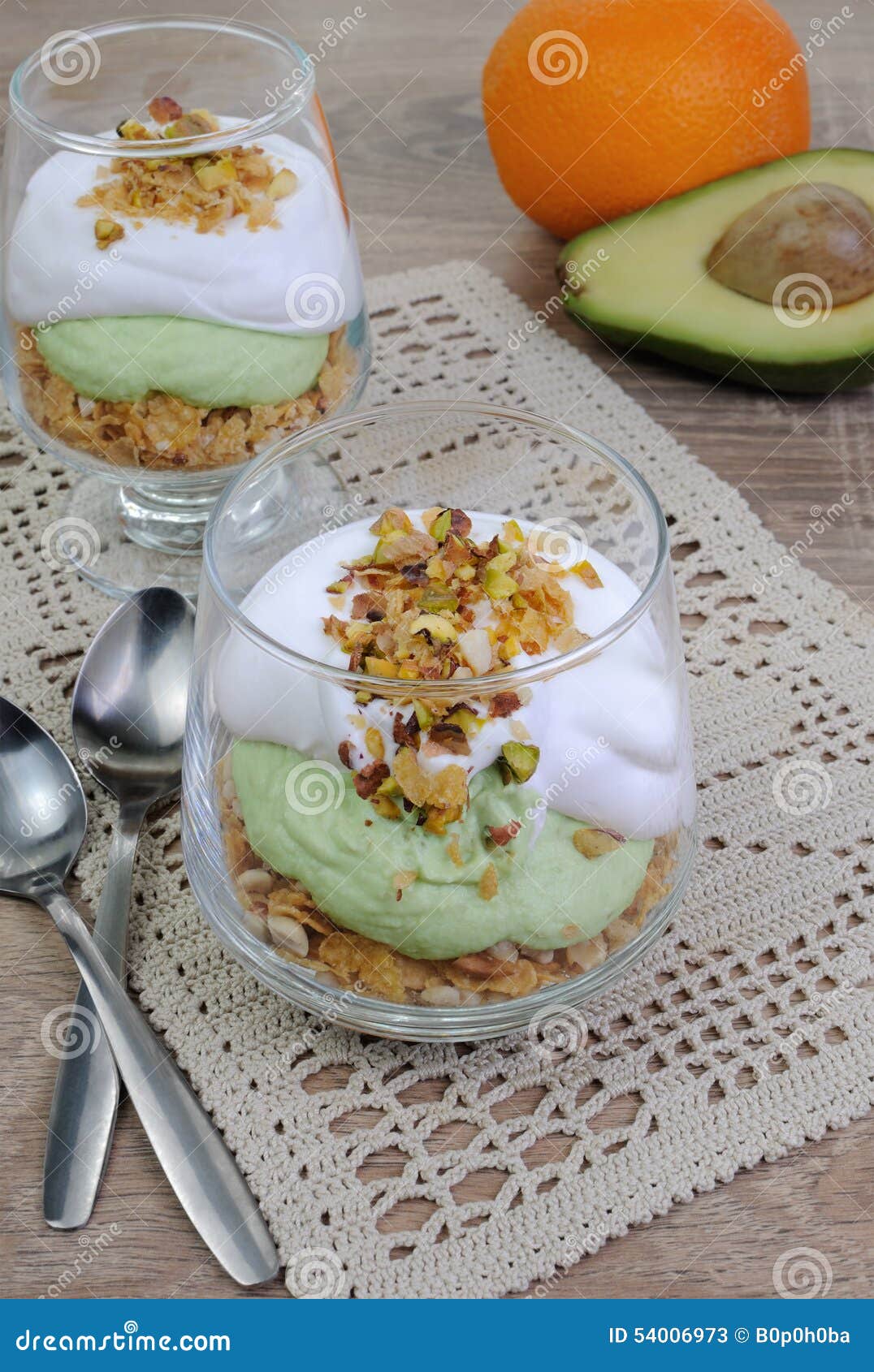 Parfait with avocado stock image. Image of snack, gourmet - 54006973