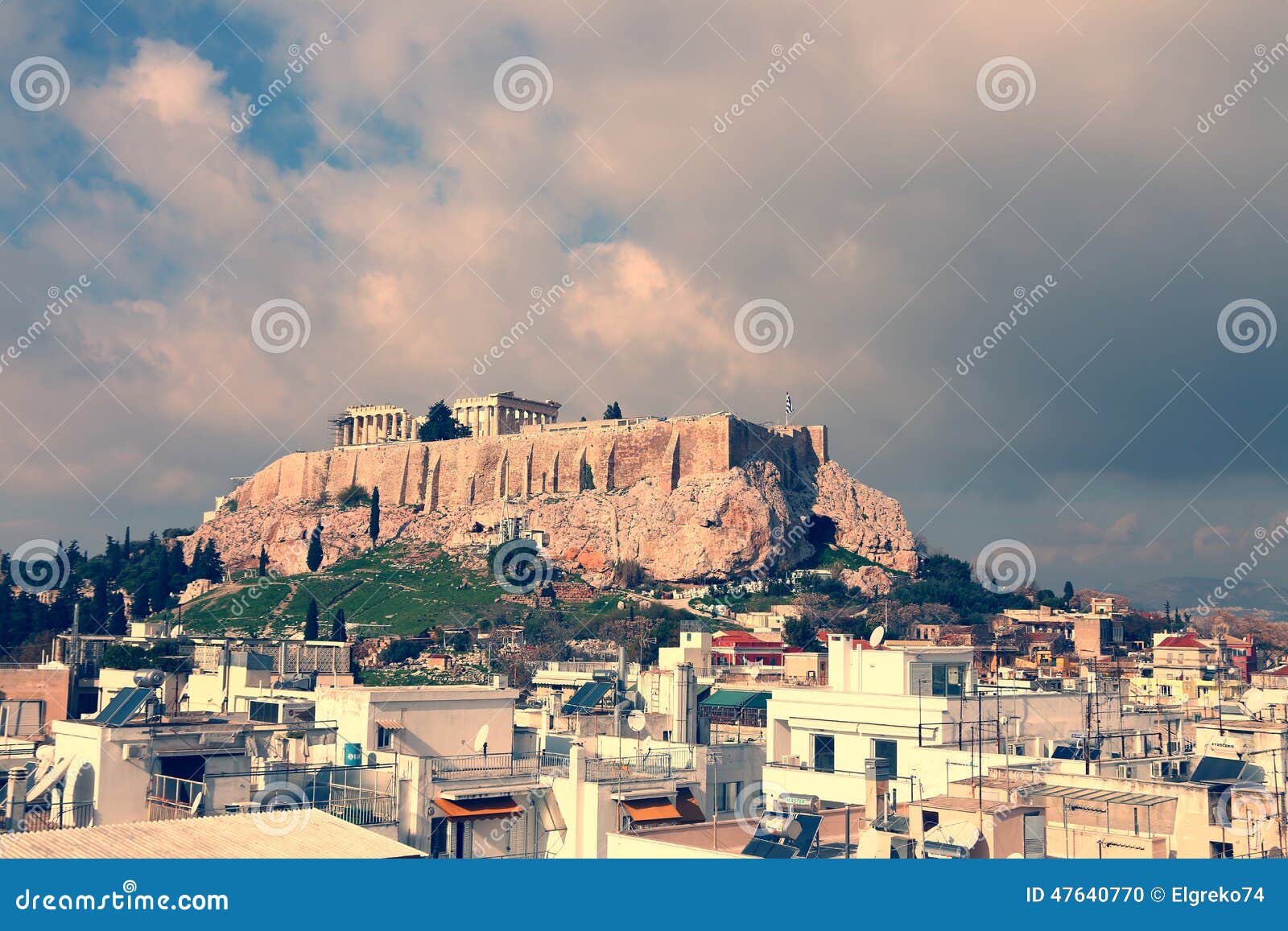 The Parfenon, the Acropolis of Athens, Greece Stock Photo - Image of ...