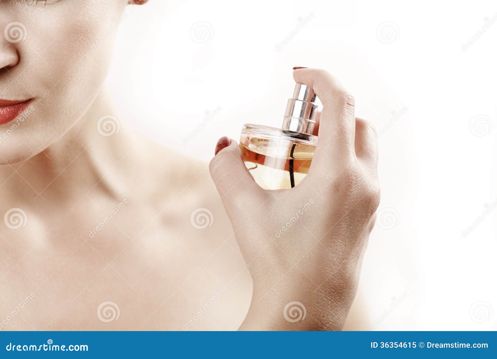 Parfume spray stock image. Image of hand, isolated, cosmetics - 36354615