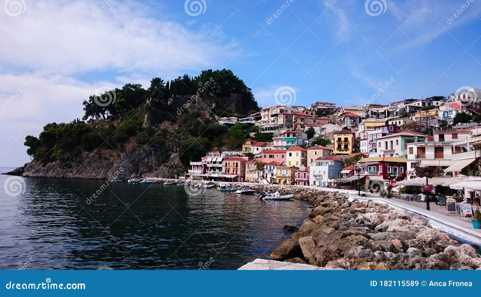 Parga, Epirus, Greece stock image. Image of terrain - 182115589