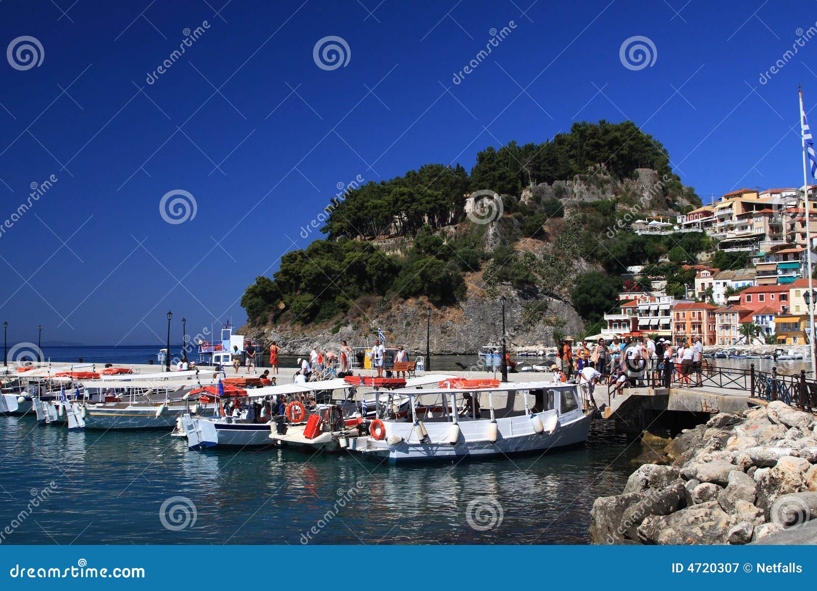 Parga Greece stock image. Image of castle, colours, epirus - 4720307
