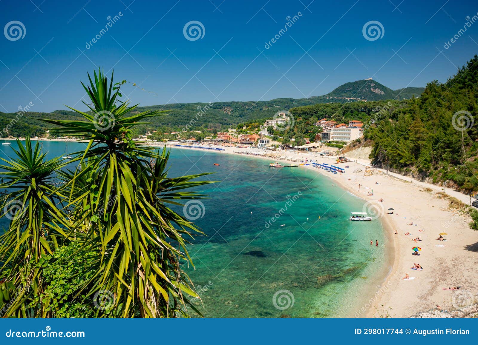 Parga. Greece. Valtos Beach Stock Photo - Image of colorful, greece: 298017744