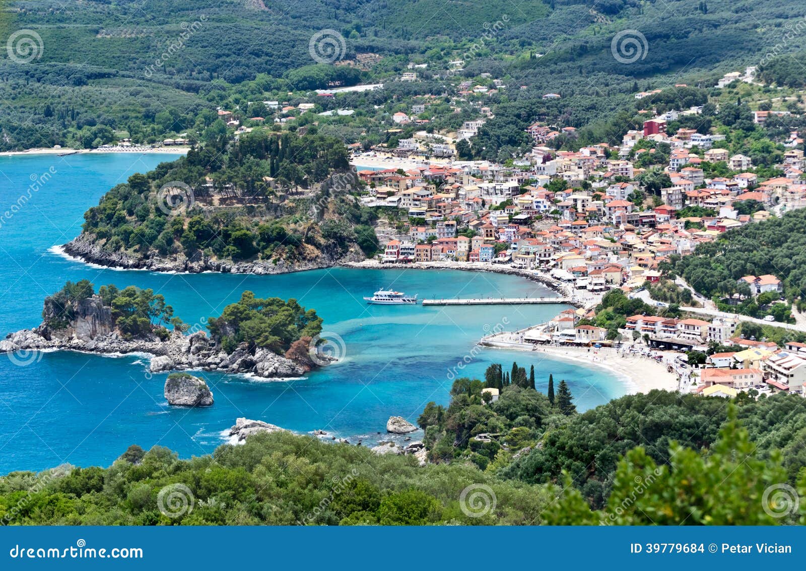 Parga stad Grekland arkivfoto. Bild av hastighet, litet - 39779684