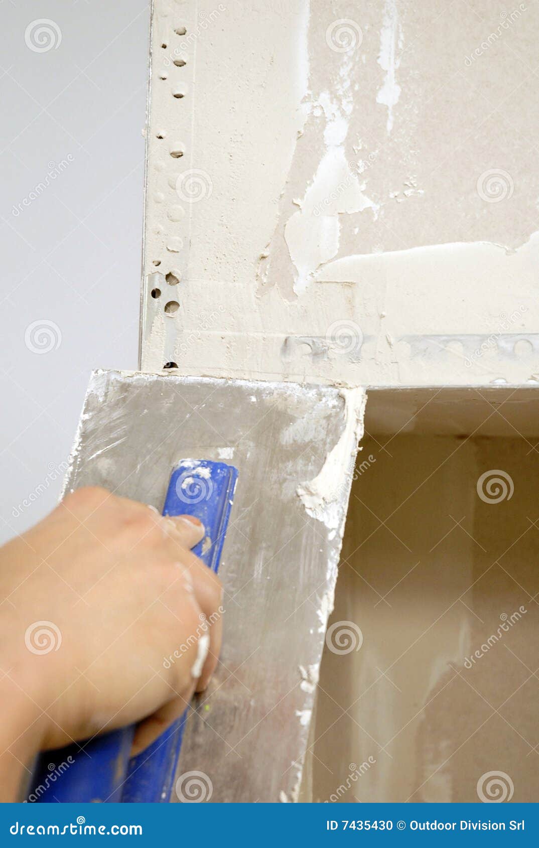 Parget, tool stock photo. Image of gray, plastering, interior - 7435430