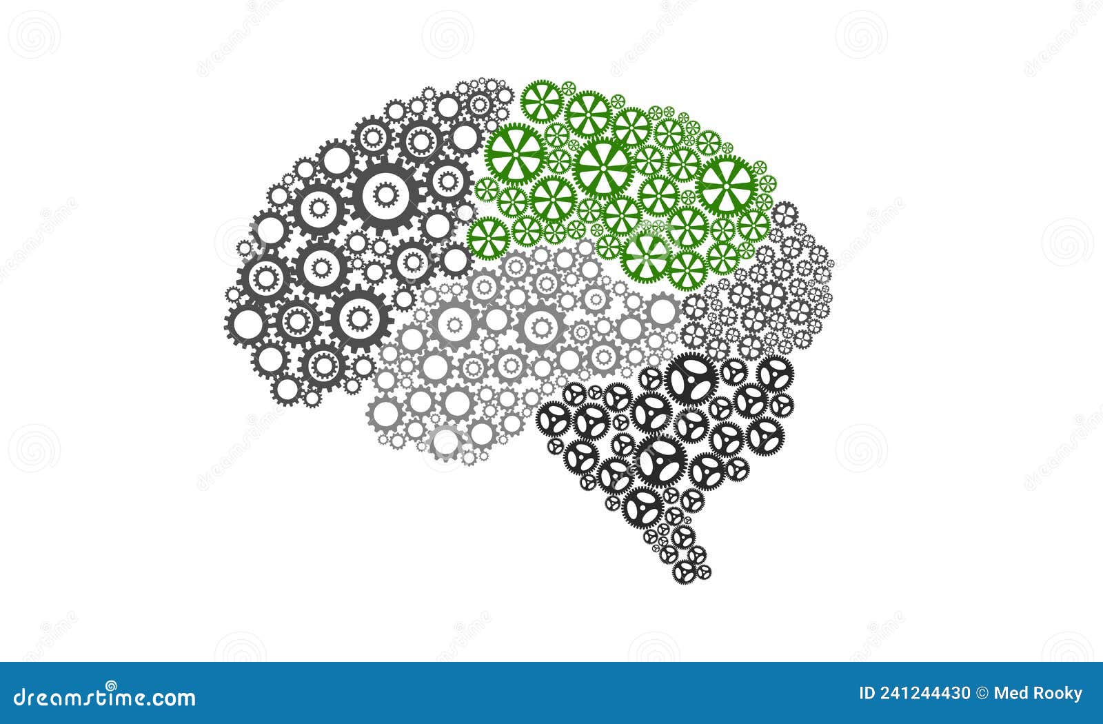 Parietal Brain Anatomy - 3d Illustration Royalty-Free Cartoon ...