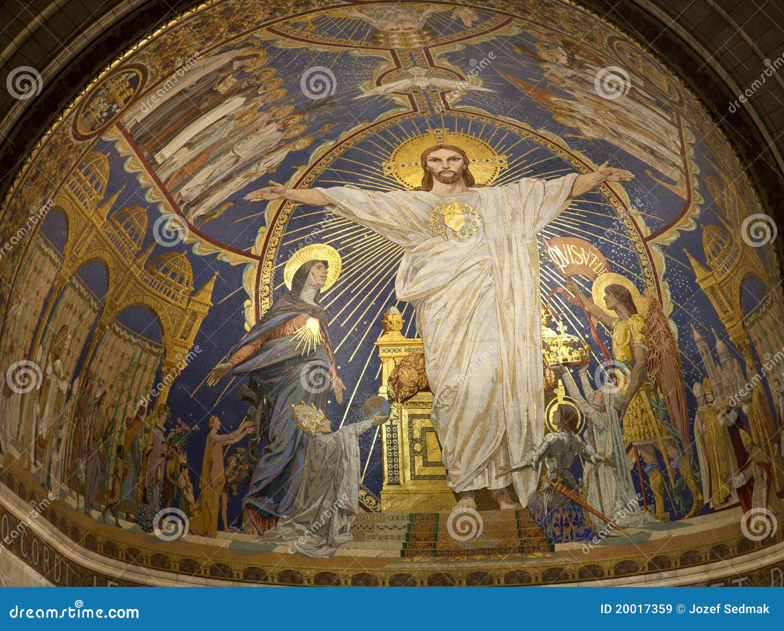Parigi - Jesus Da Apside Della Basilica Del Couer Di Sacre Immagine ...