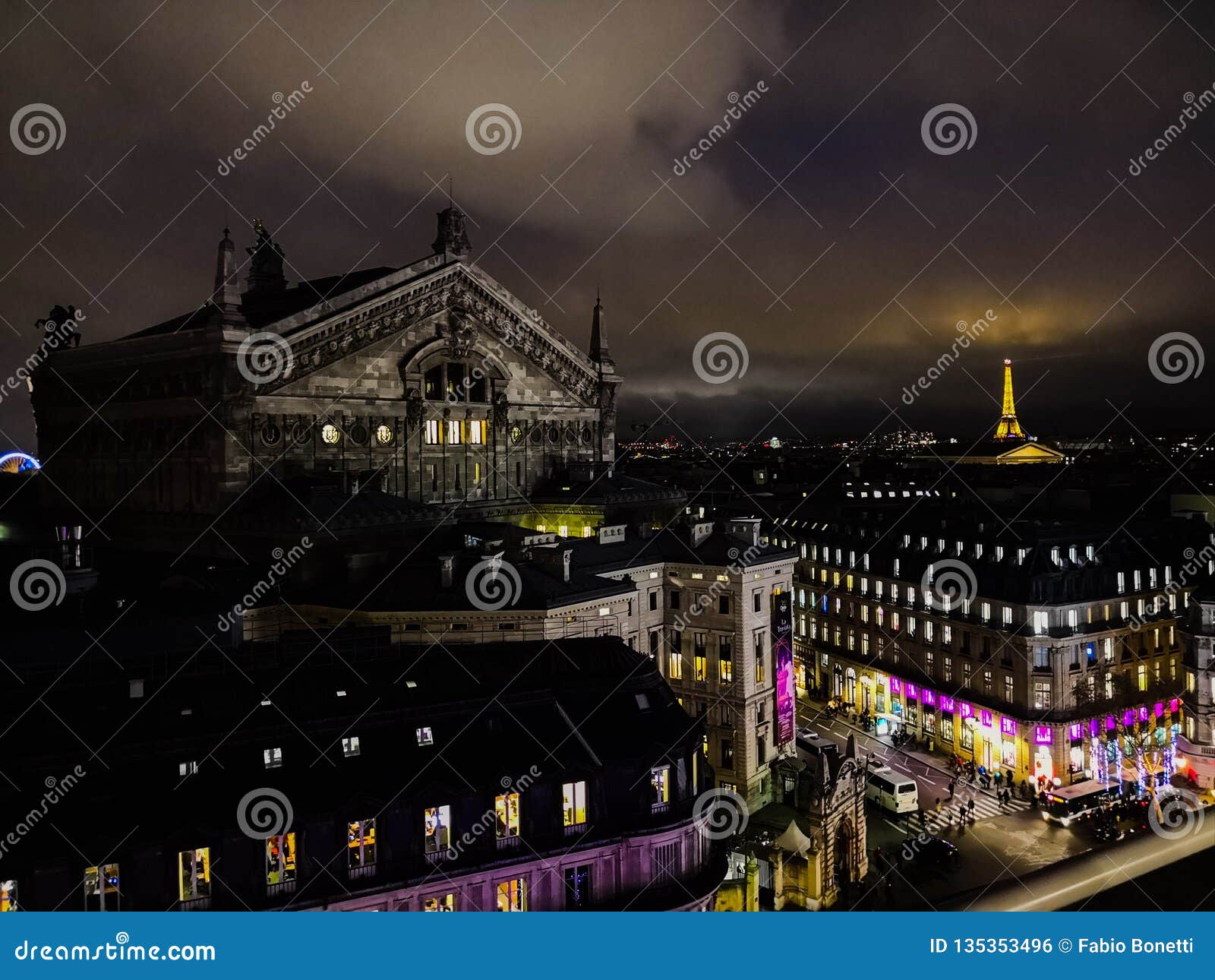 Parigi editorial photo. Image of tour, paris, night - 135353496