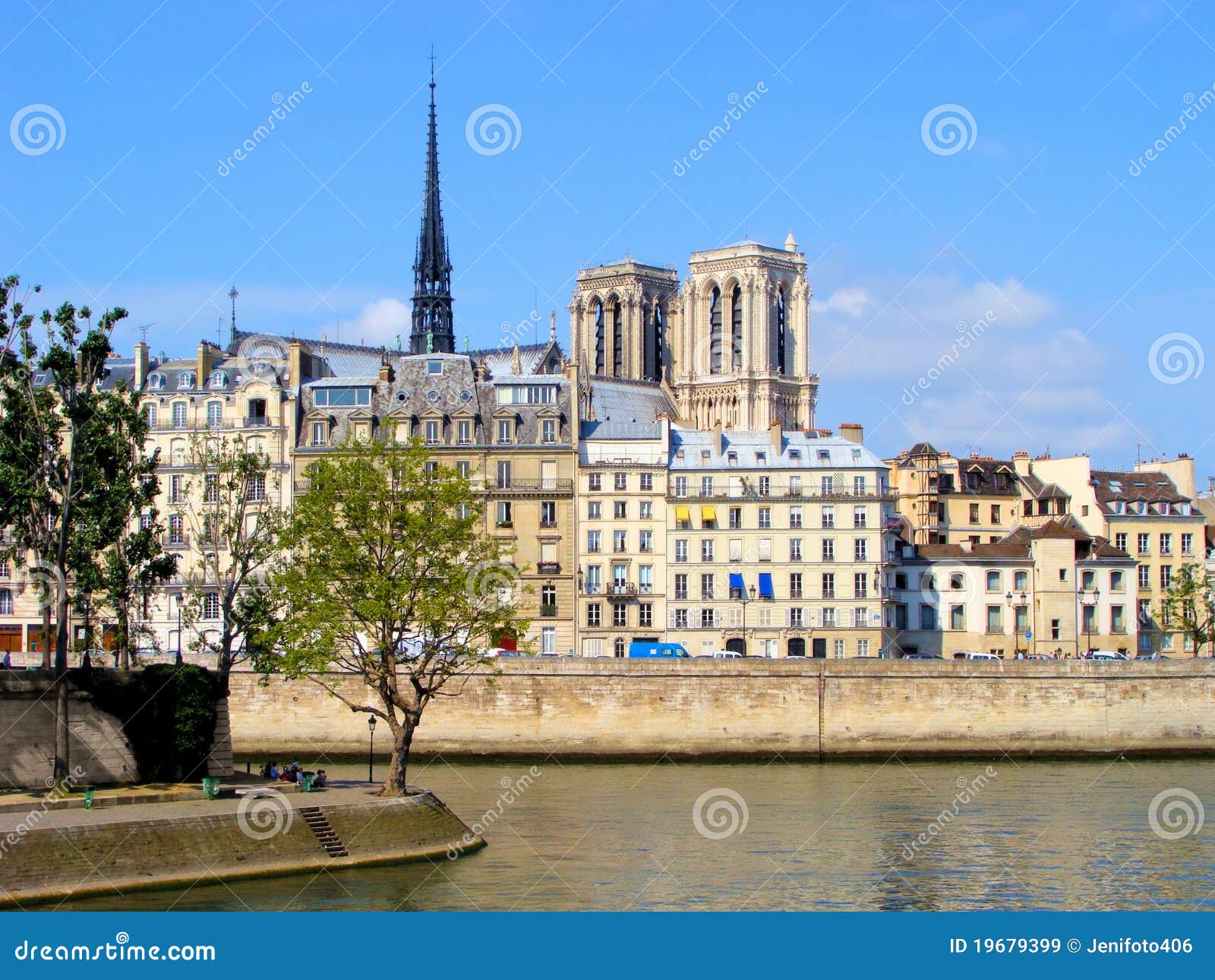 Paris image stock. Image du île, dame, europe, église - 19679399