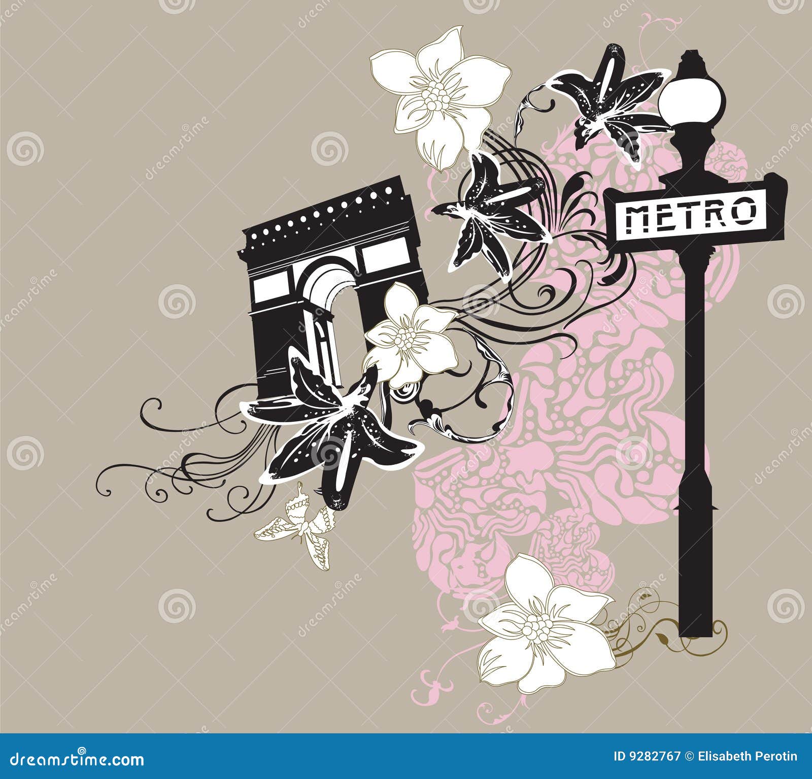 Paris Metro Logo Sign For The Metropolitain Underground Railway System ...