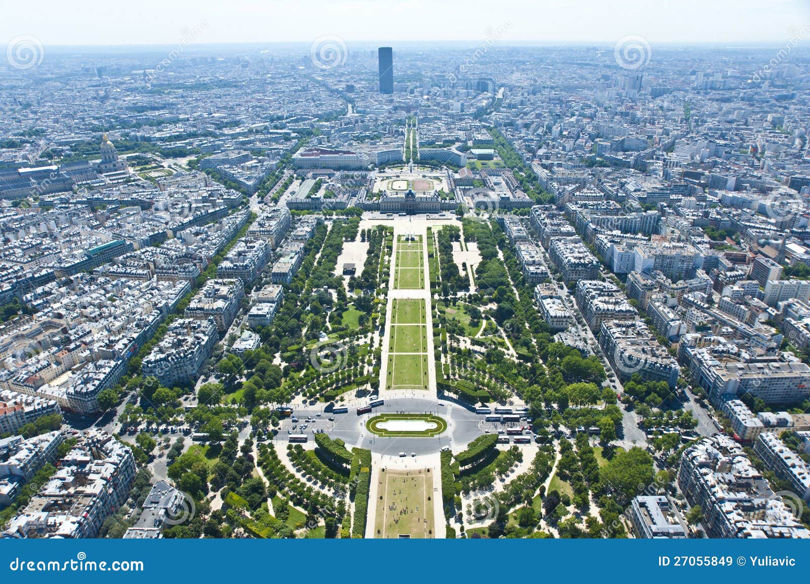 Paris from above stock image. Image of historic, blue - 27055849