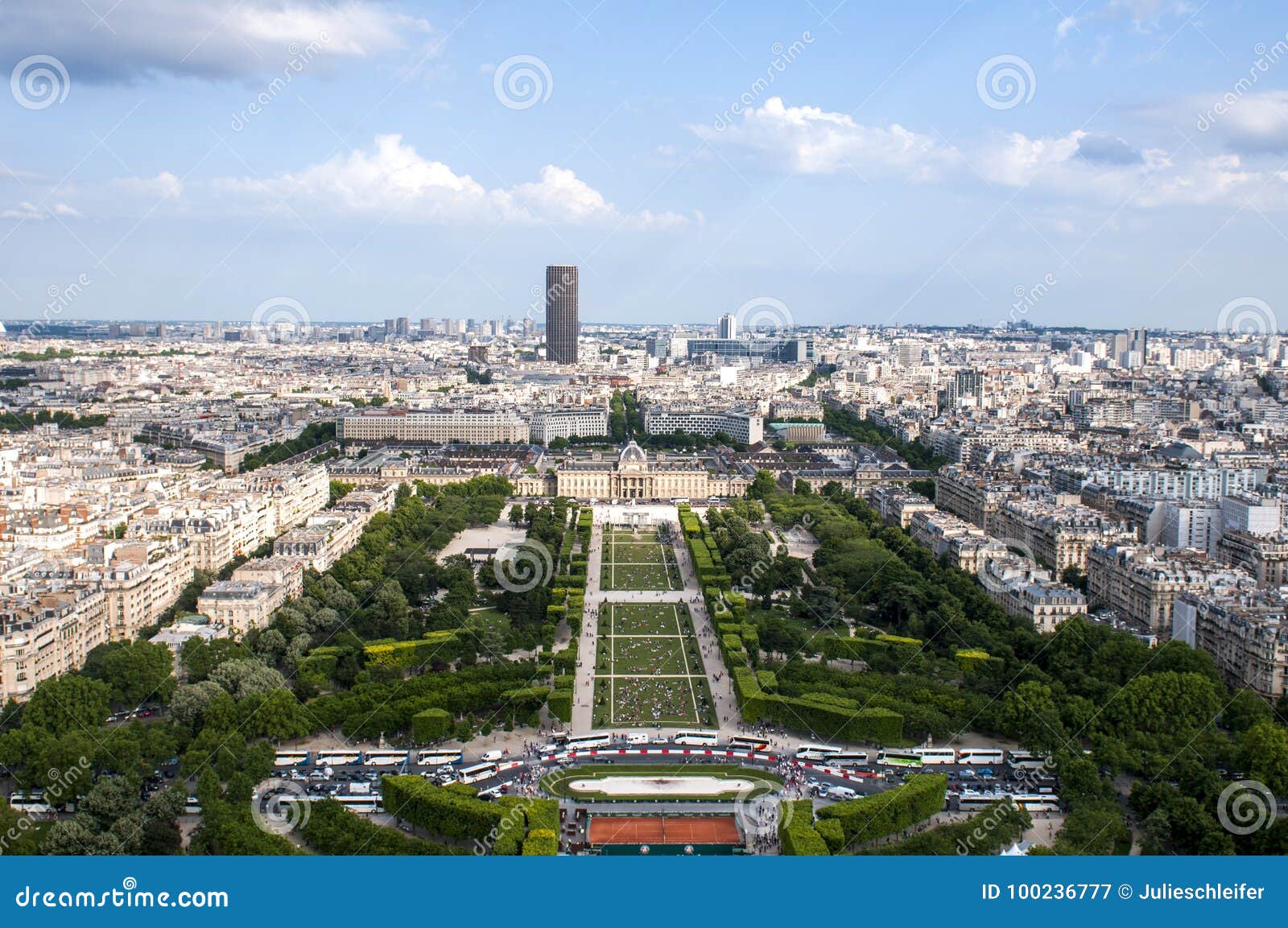 Paris from above stock image. Image of skyline, perspective - 100236777
