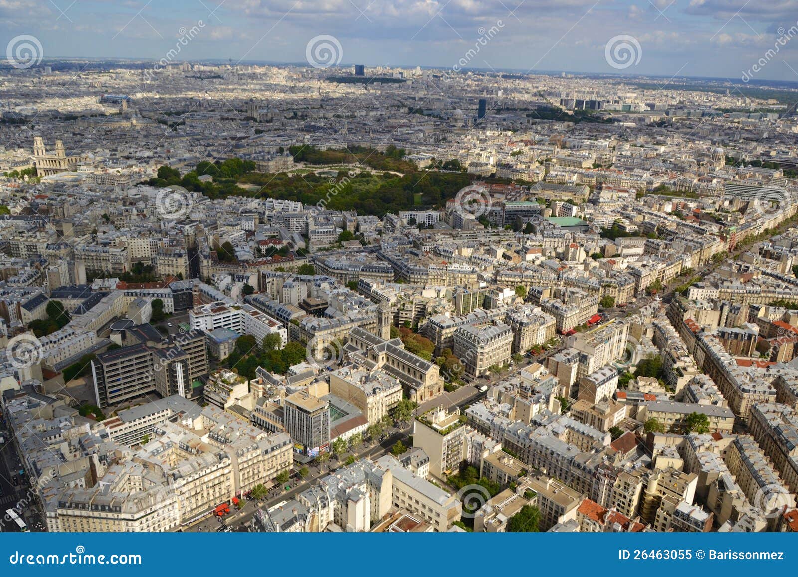 Paris aerial view stock image. Image of residential, building - 26463055