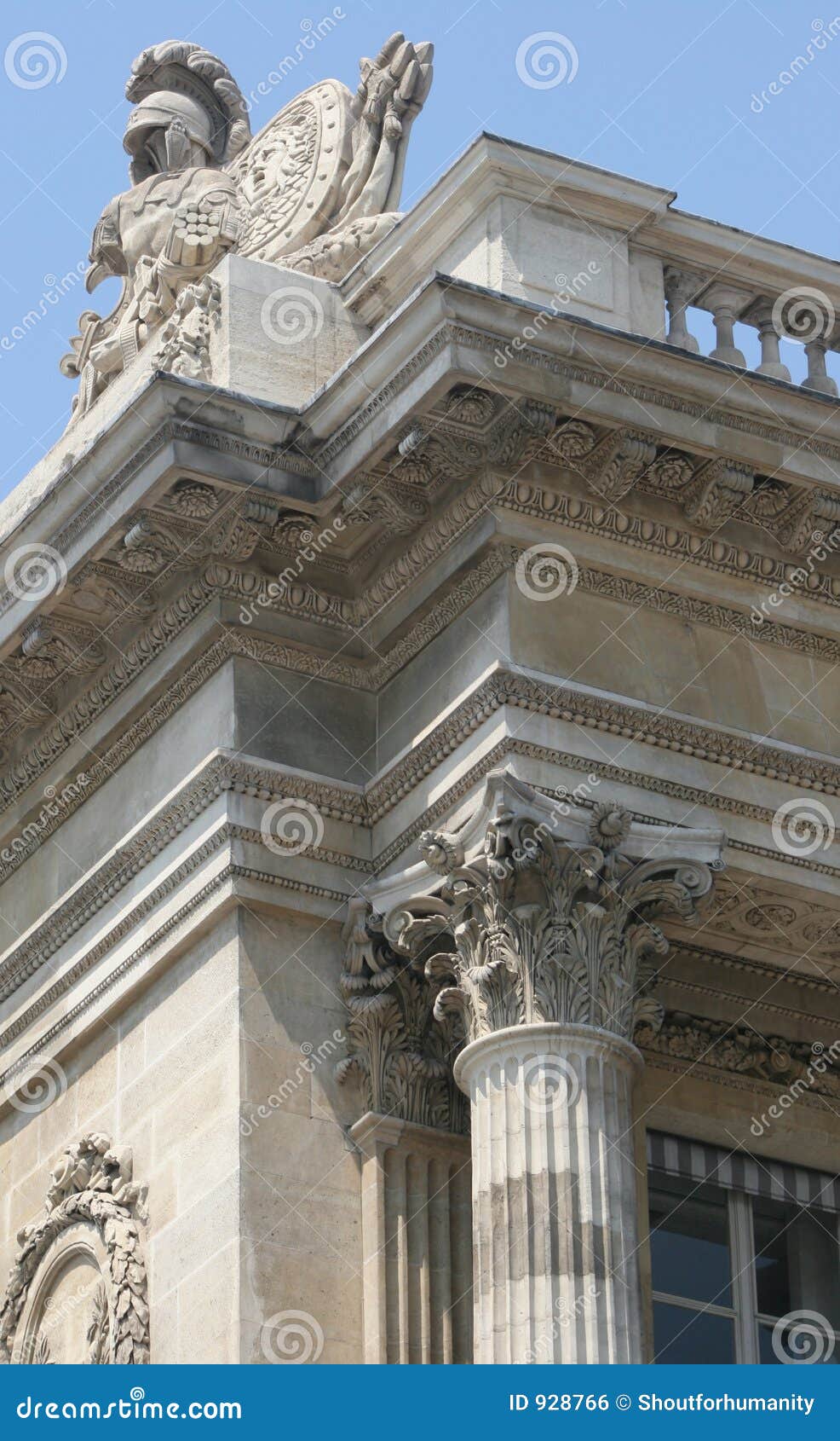 Paris Architectural Carvings Stock Photo - Image of french, aesthetic ...